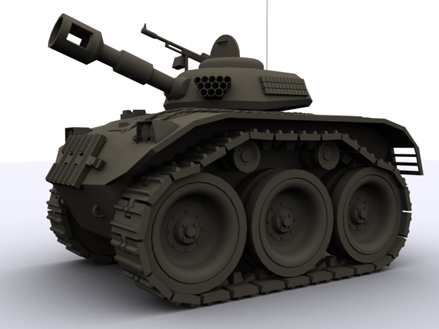 Toon Tank 3d Model