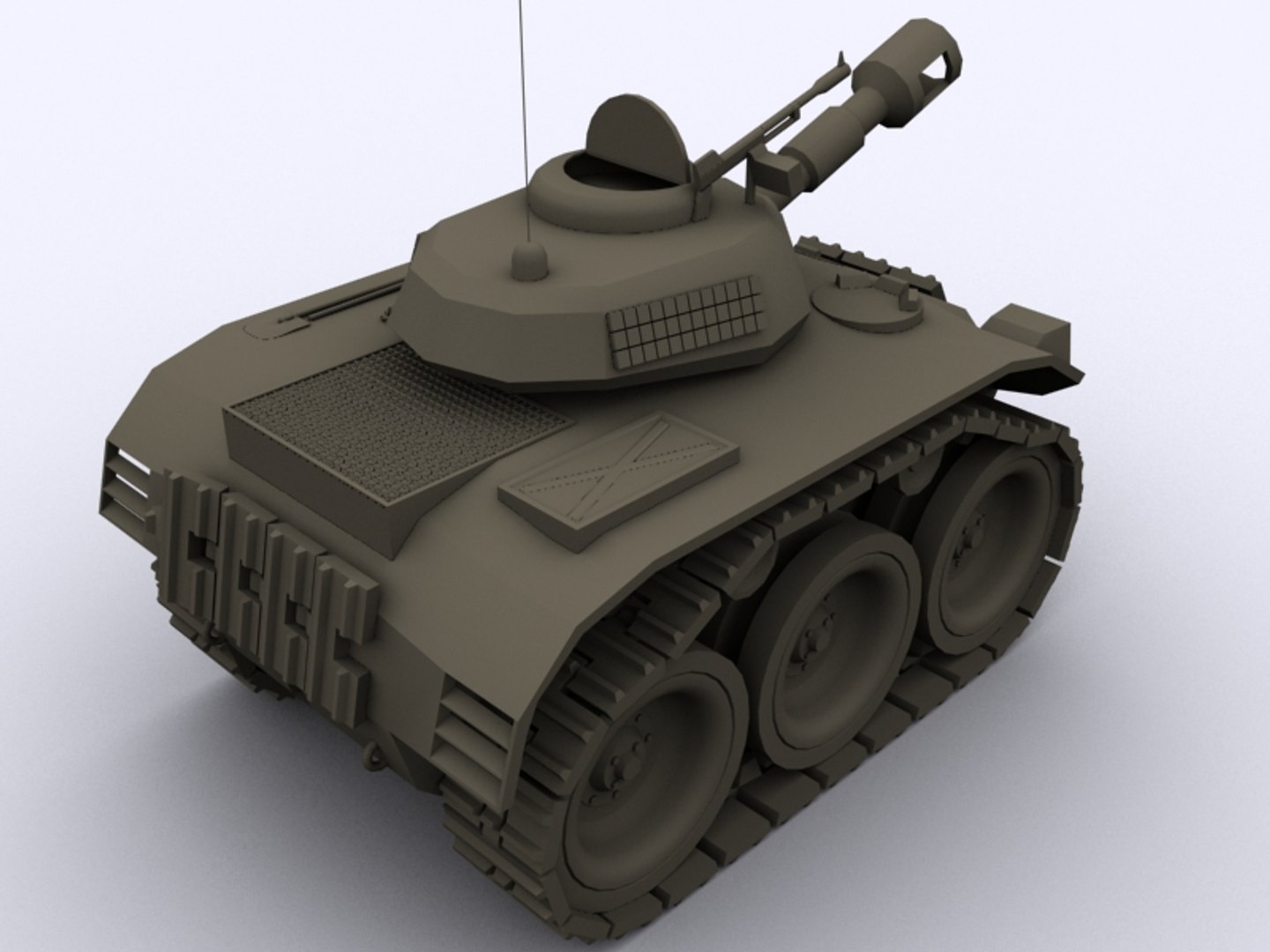 Toon Tank 3d Model