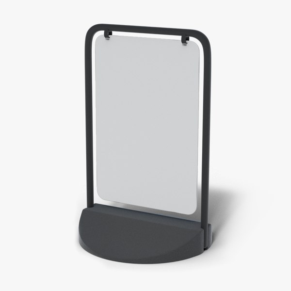 3d model swinging sign