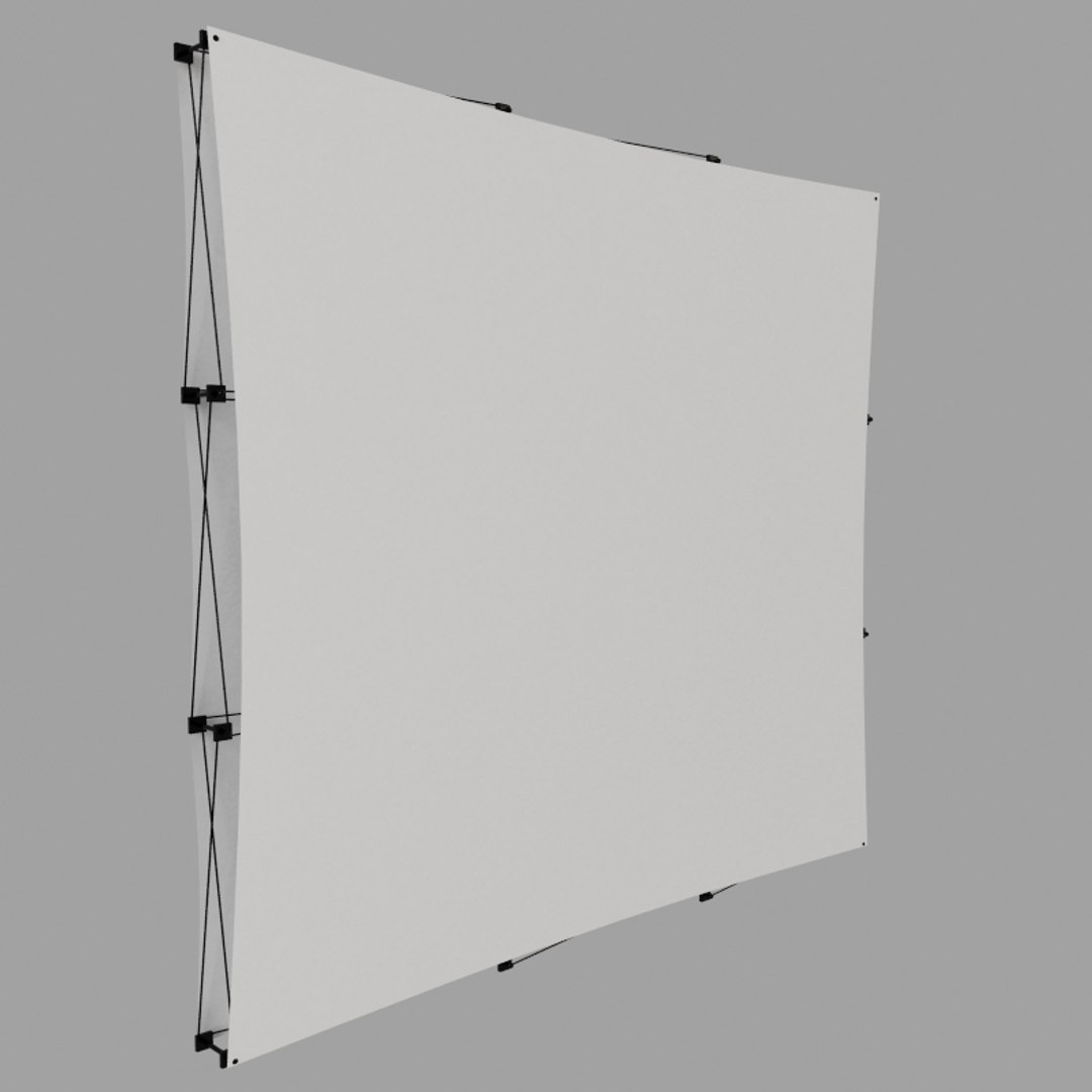 3d Model Of Display Wall