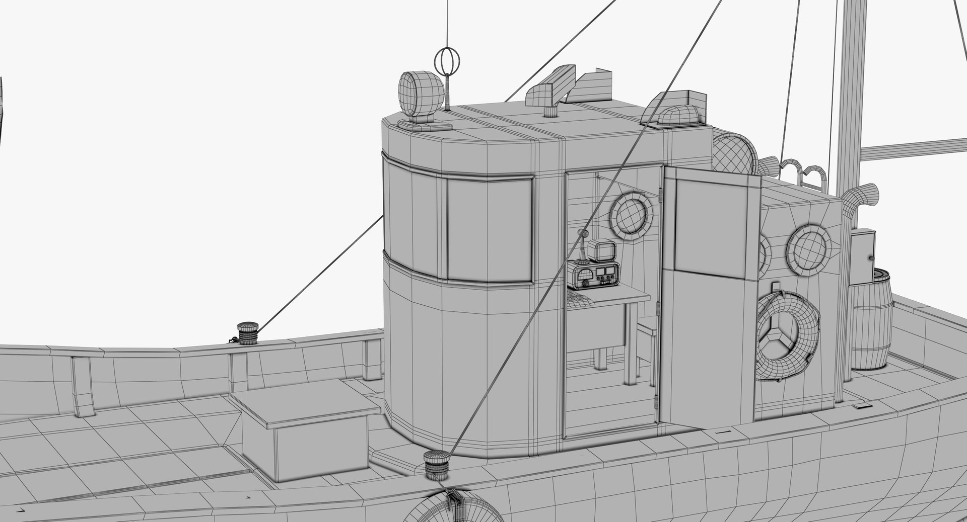 Fishing Trawler Model - TurboSquid 2190642