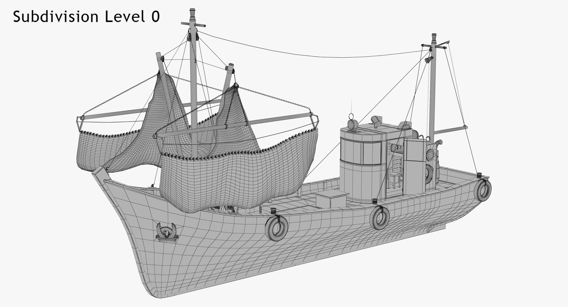 Fishing Trawler Model - TurboSquid 2190642