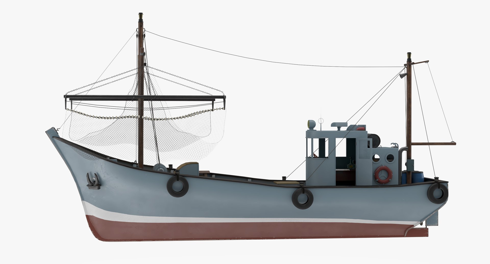 Fishing Trawler Model - TurboSquid 2190642