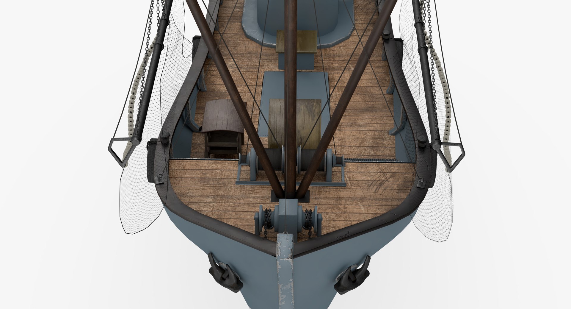 Fishing Trawler Model - TurboSquid 2190642