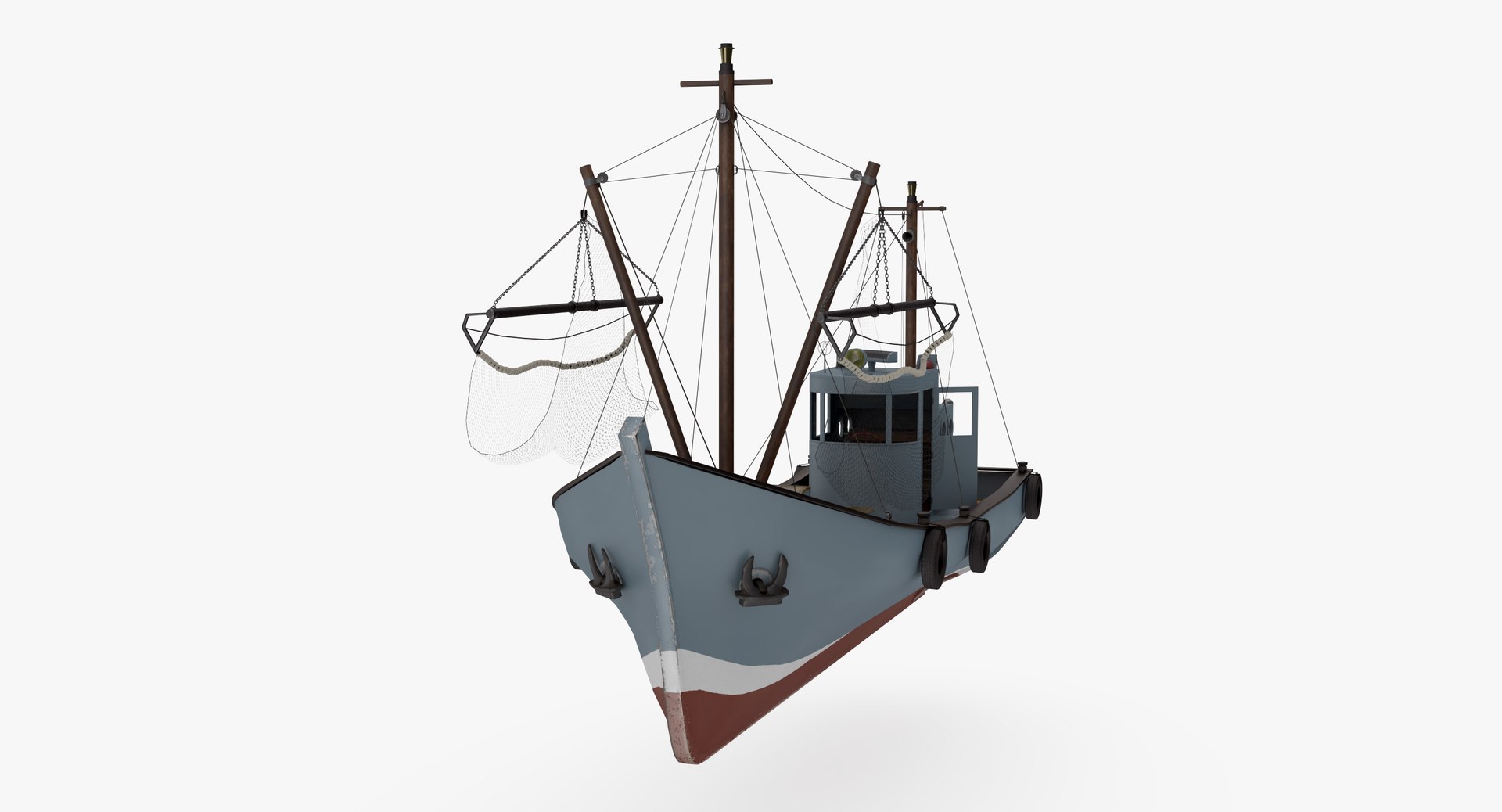 Fishing Trawler Model - TurboSquid 2190642
