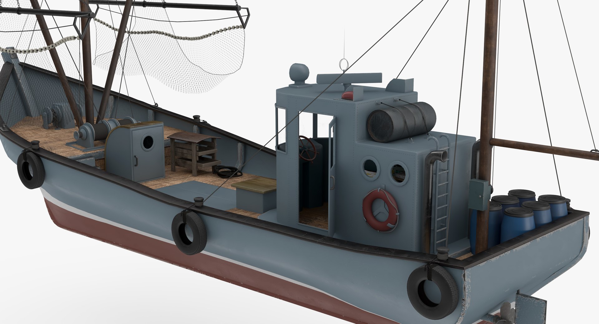 Fishing Trawler Model - TurboSquid 2190642