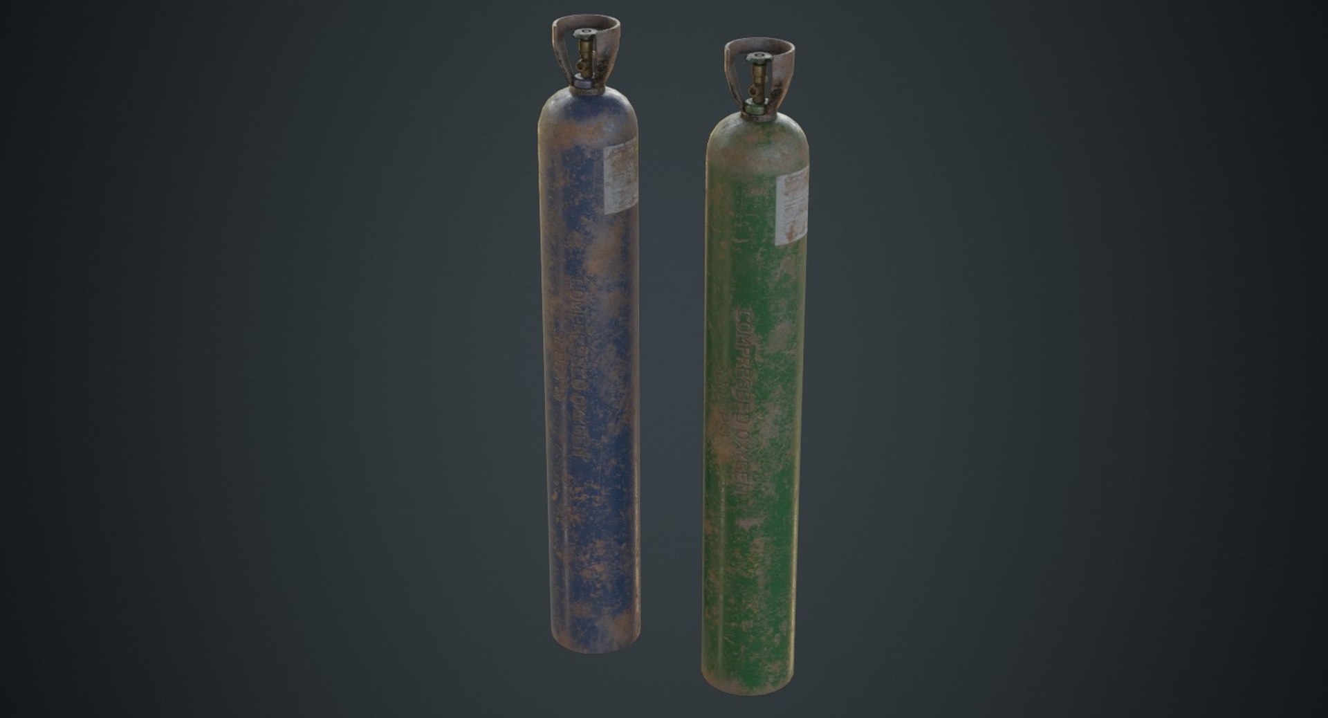 Gas Cylinder Contains 2c 3D Model - TurboSquid 1410528