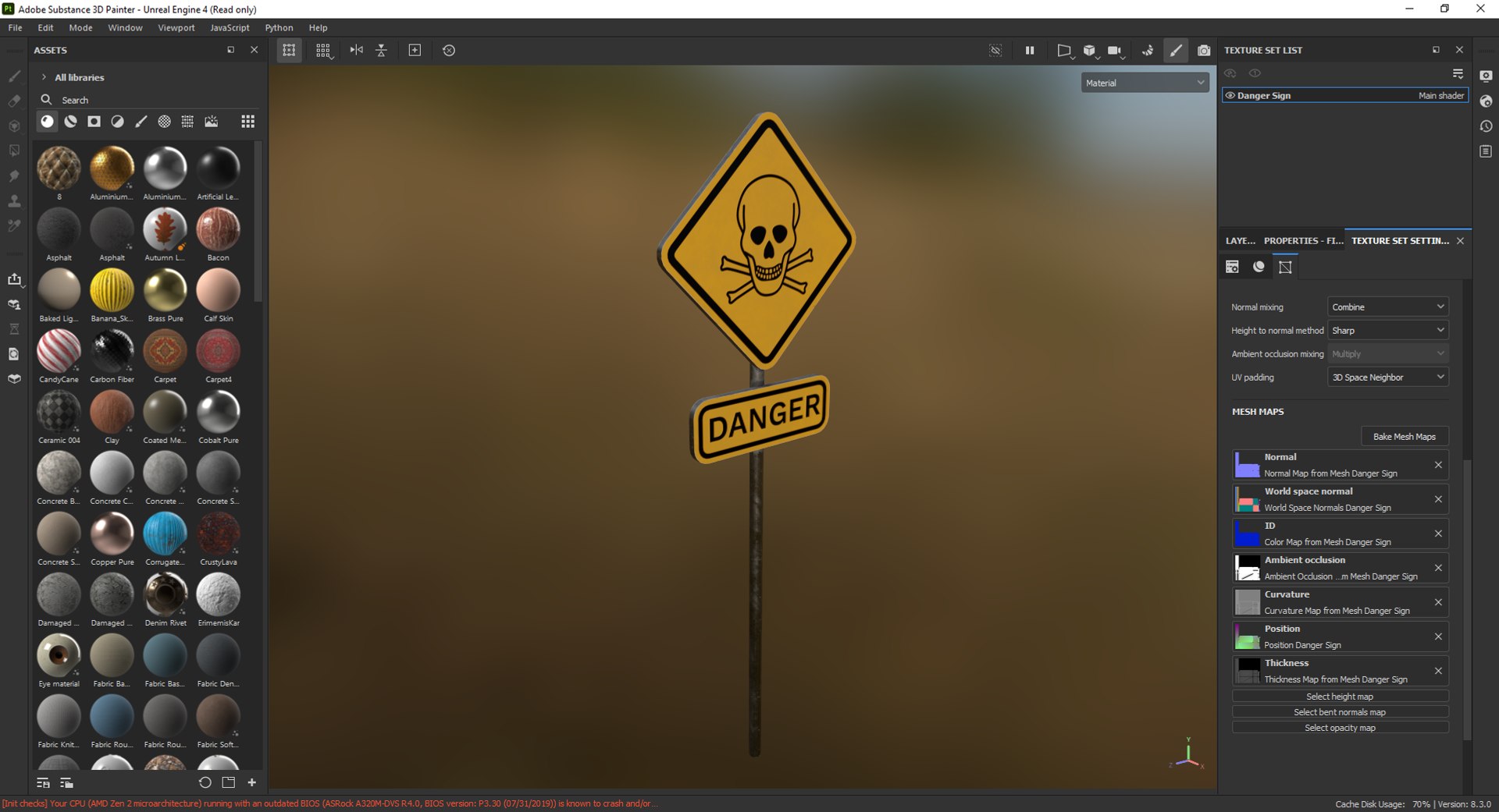 Danger Sign 3D Model - TurboSquid 2093462