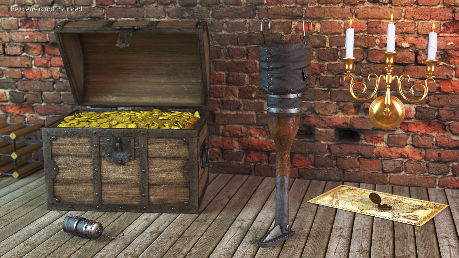 Pirate Prosthetic Leg Model - TurboSquid 1713200