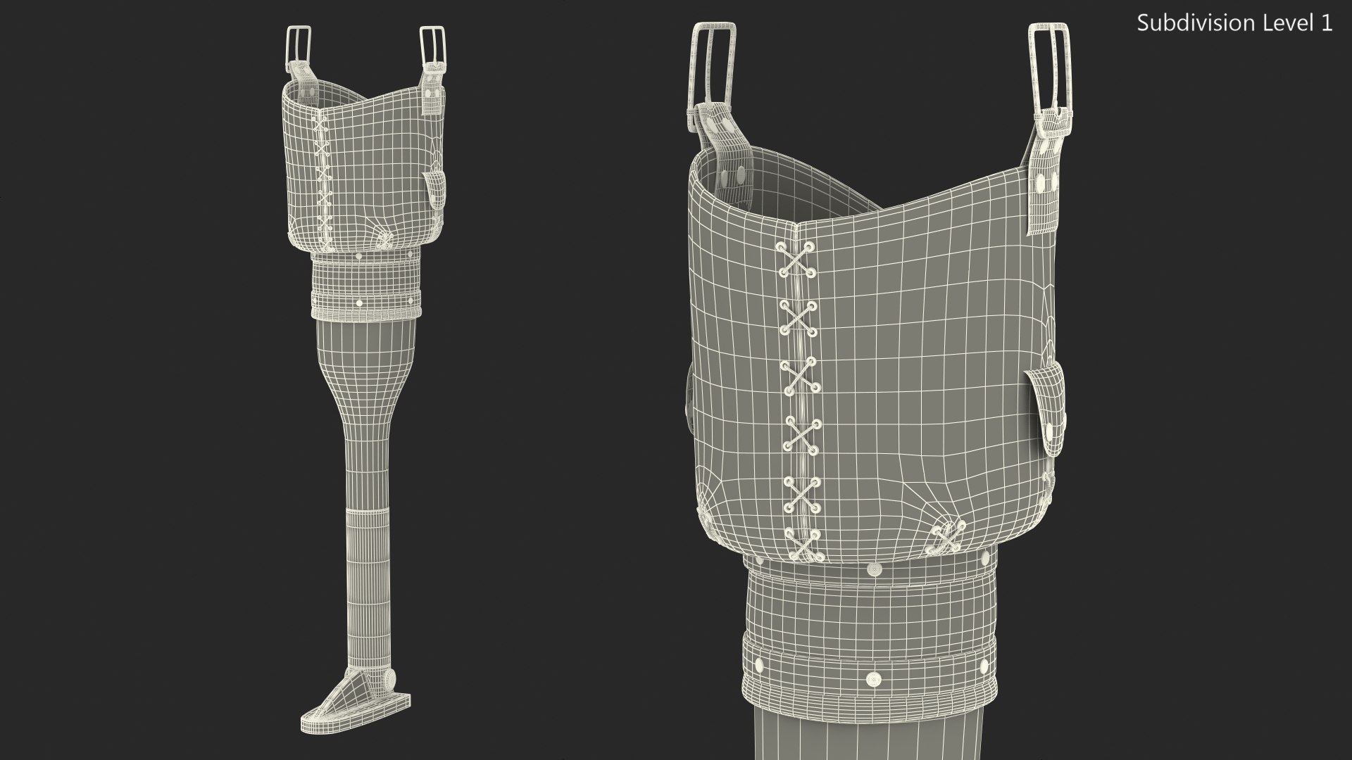 Pirate prosthetic leg model - TurboSquid 1713200