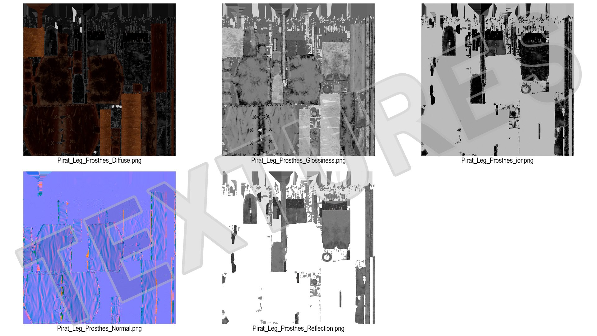 Pirate prosthetic leg model - TurboSquid 1713200