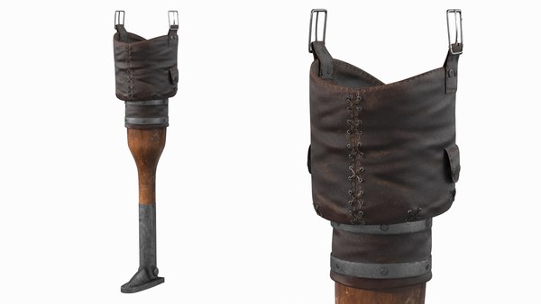 modelo 3d Pierna protésica pirata vintage - TurboSquid 1713200