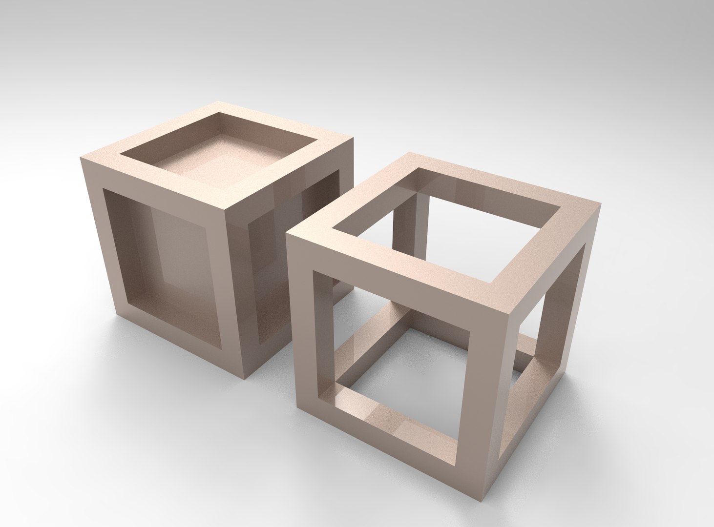 Cube Framed Box Model - TurboSquid 1184943