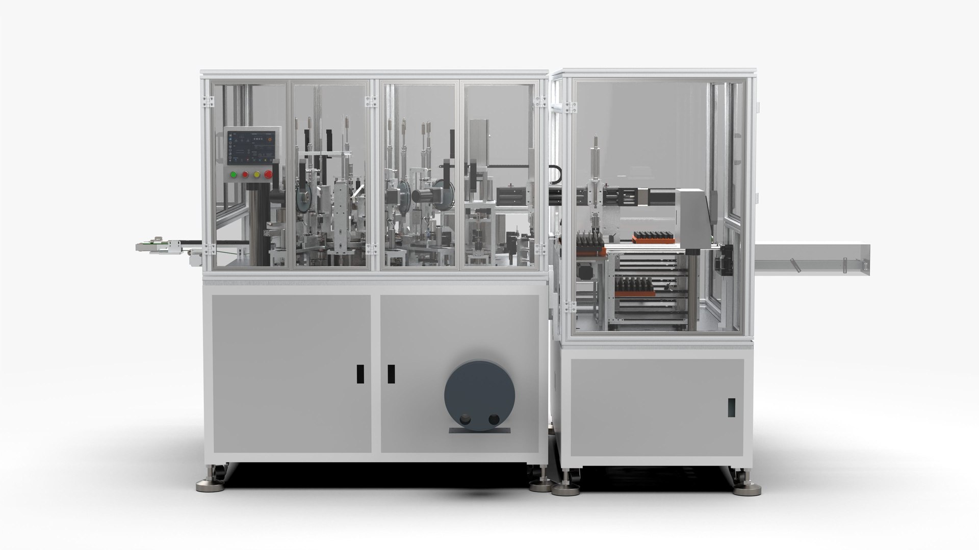 3D Automatic Micro Rotor Motor Processing And Assembly Machine Model ...