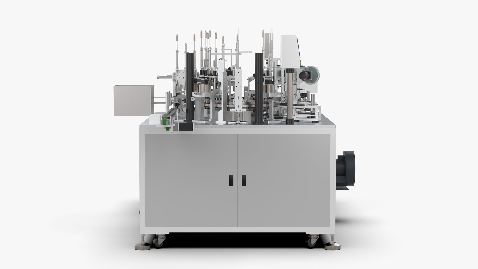 3D Automatic Micro Rotor Motor Processing And Assembly Machine Model ...