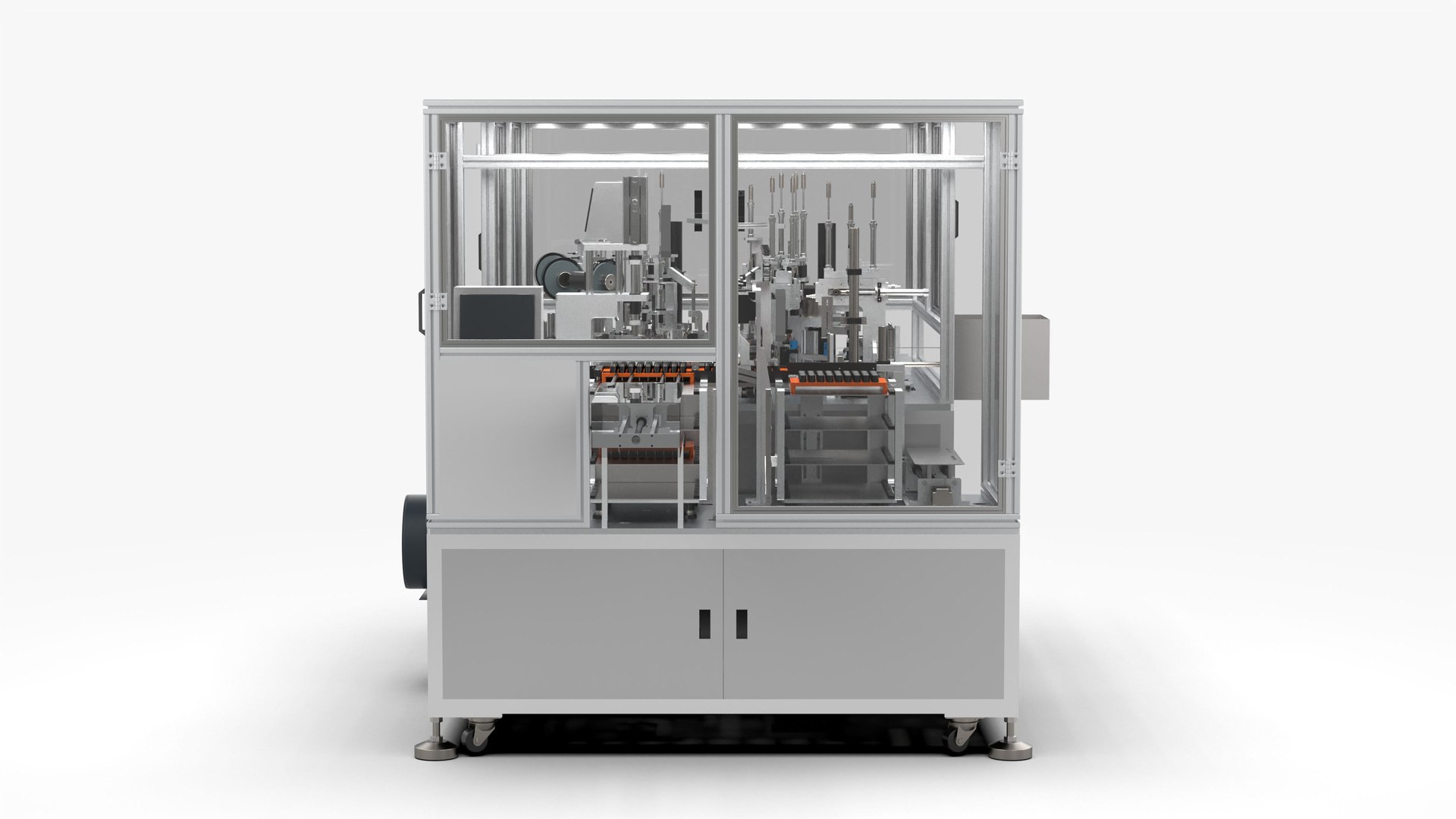 3D Automatic Micro Rotor Motor Processing And Assembly Machine Model ...