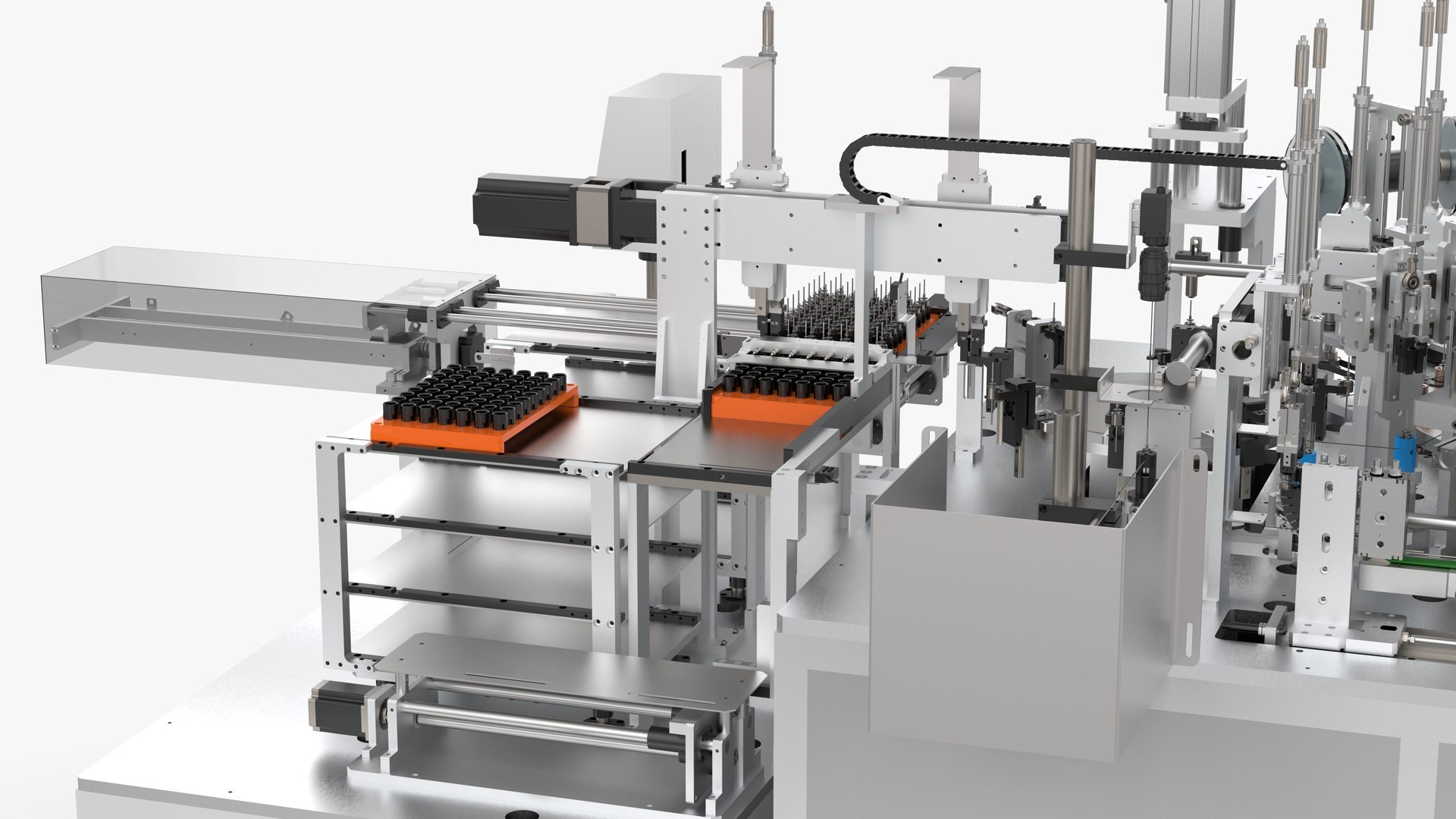 3D Automatic Micro Rotor Motor Processing And Assembly Machine Model ...