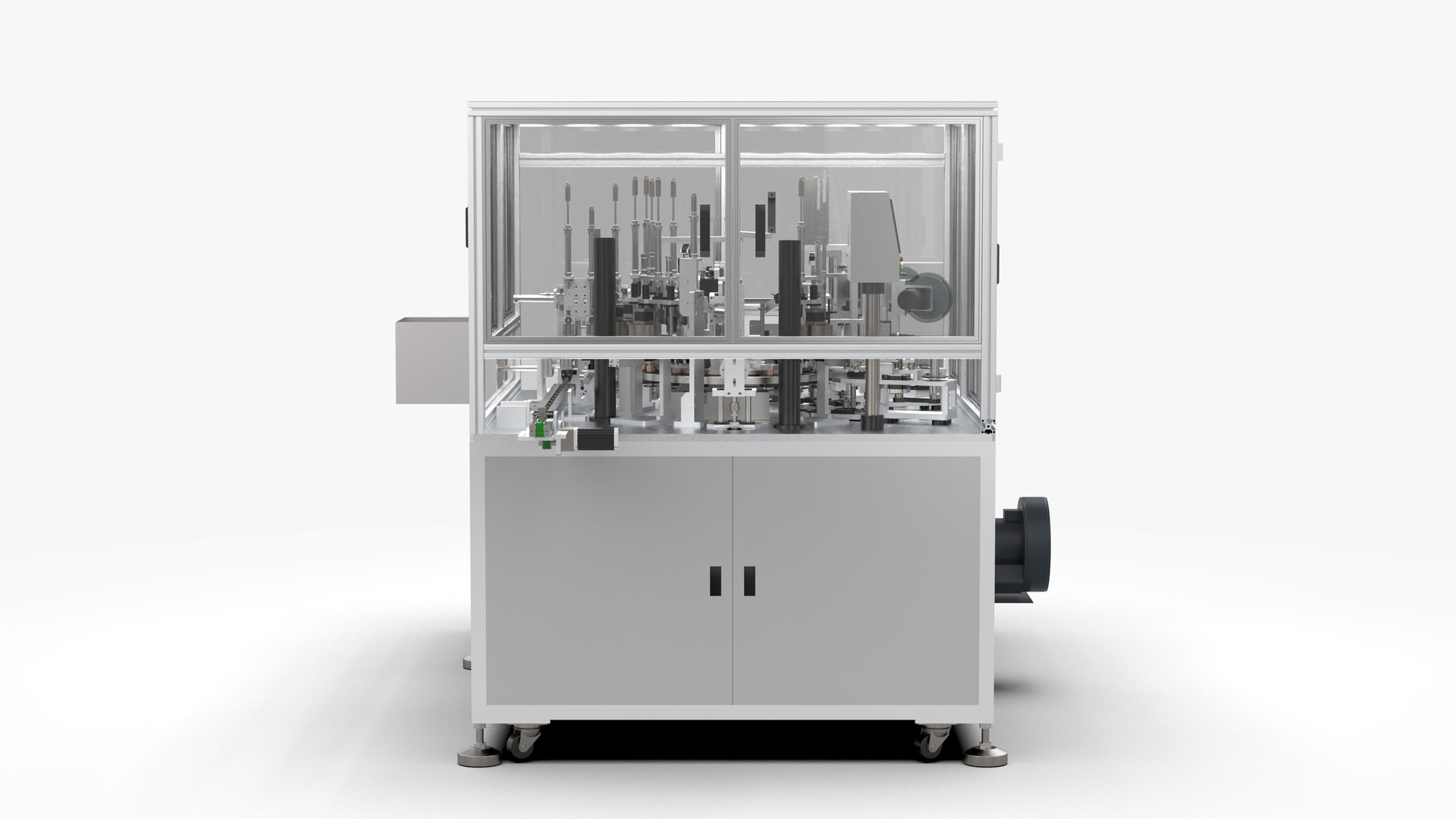 3D Automatic Micro Rotor Motor Processing And Assembly Machine Model ...