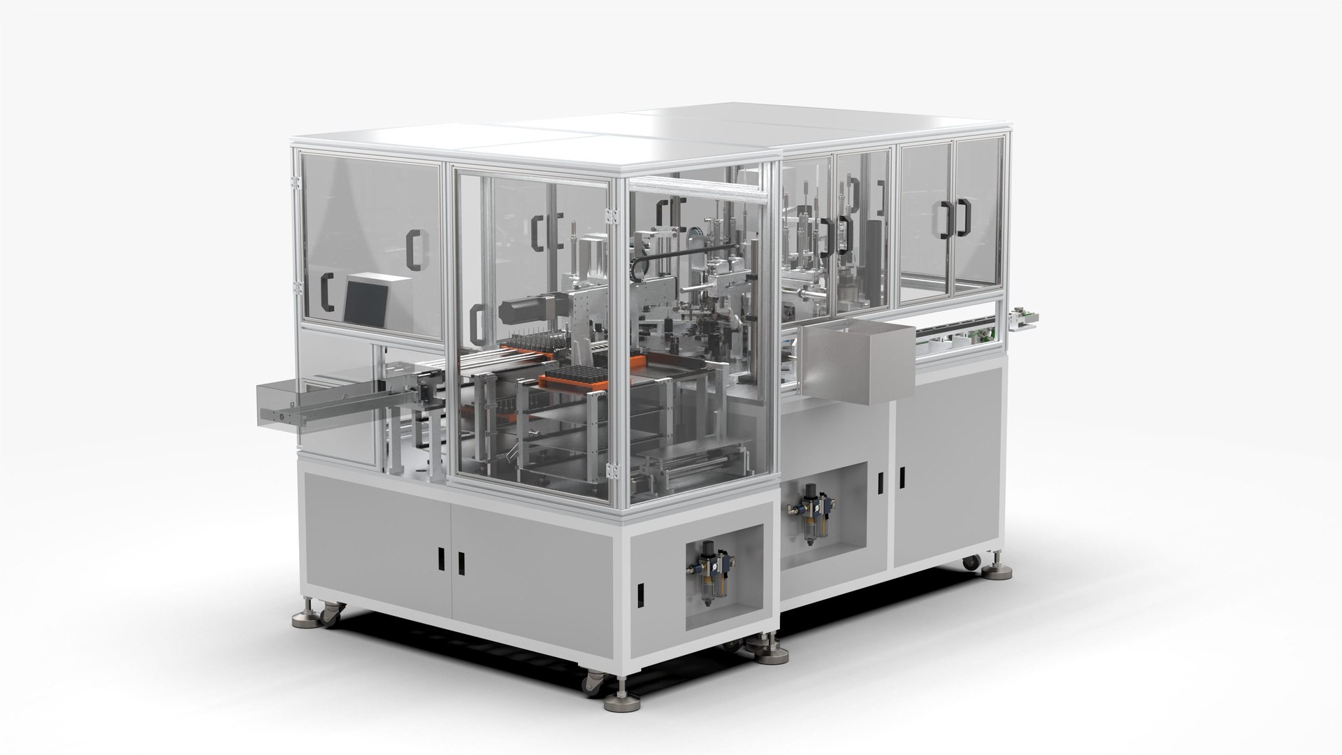 3D Automatic Micro Rotor Motor Processing And Assembly Machine Model ...