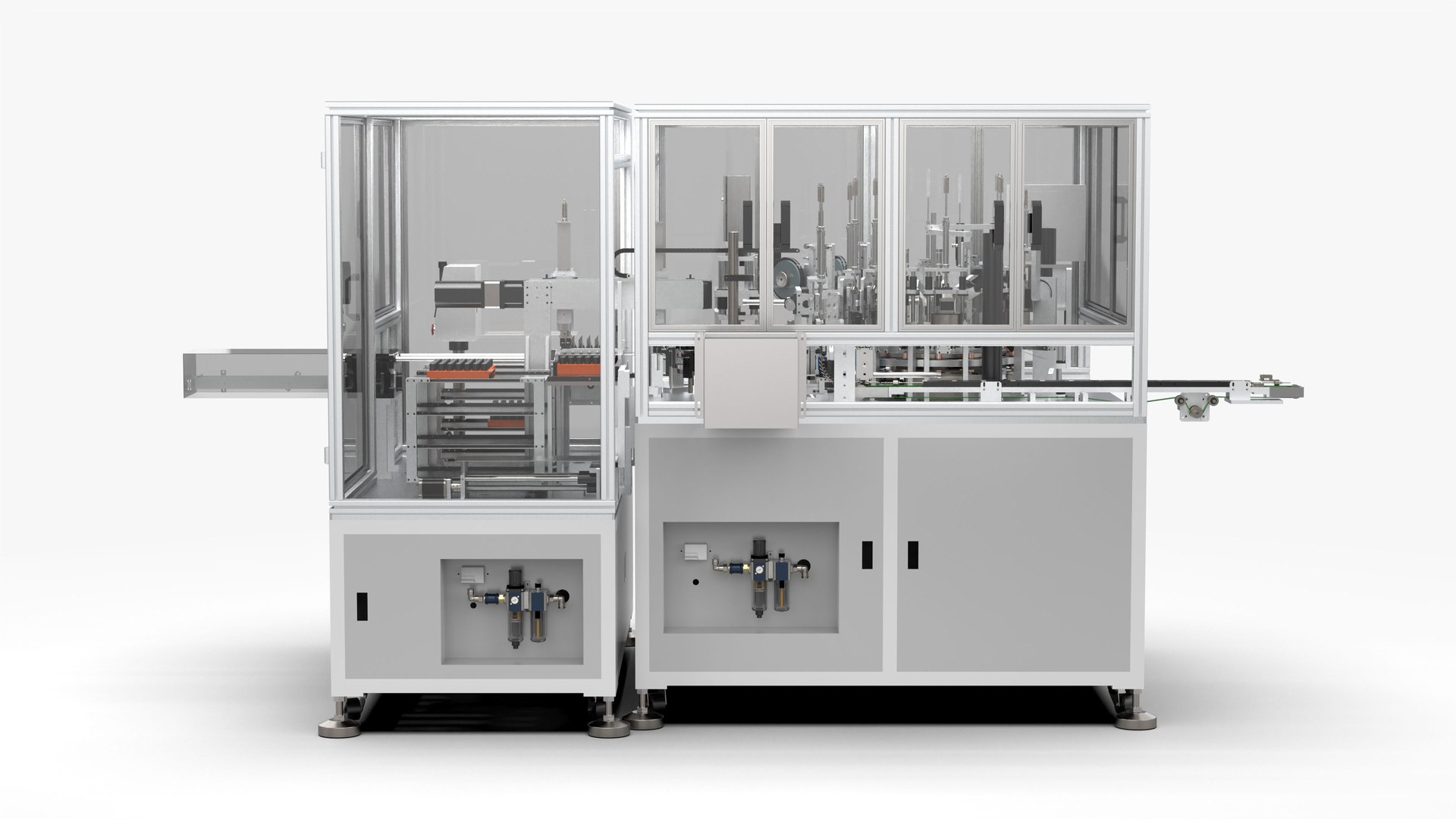 3D Automatic Micro Rotor Motor Processing And Assembly Machine Model ...