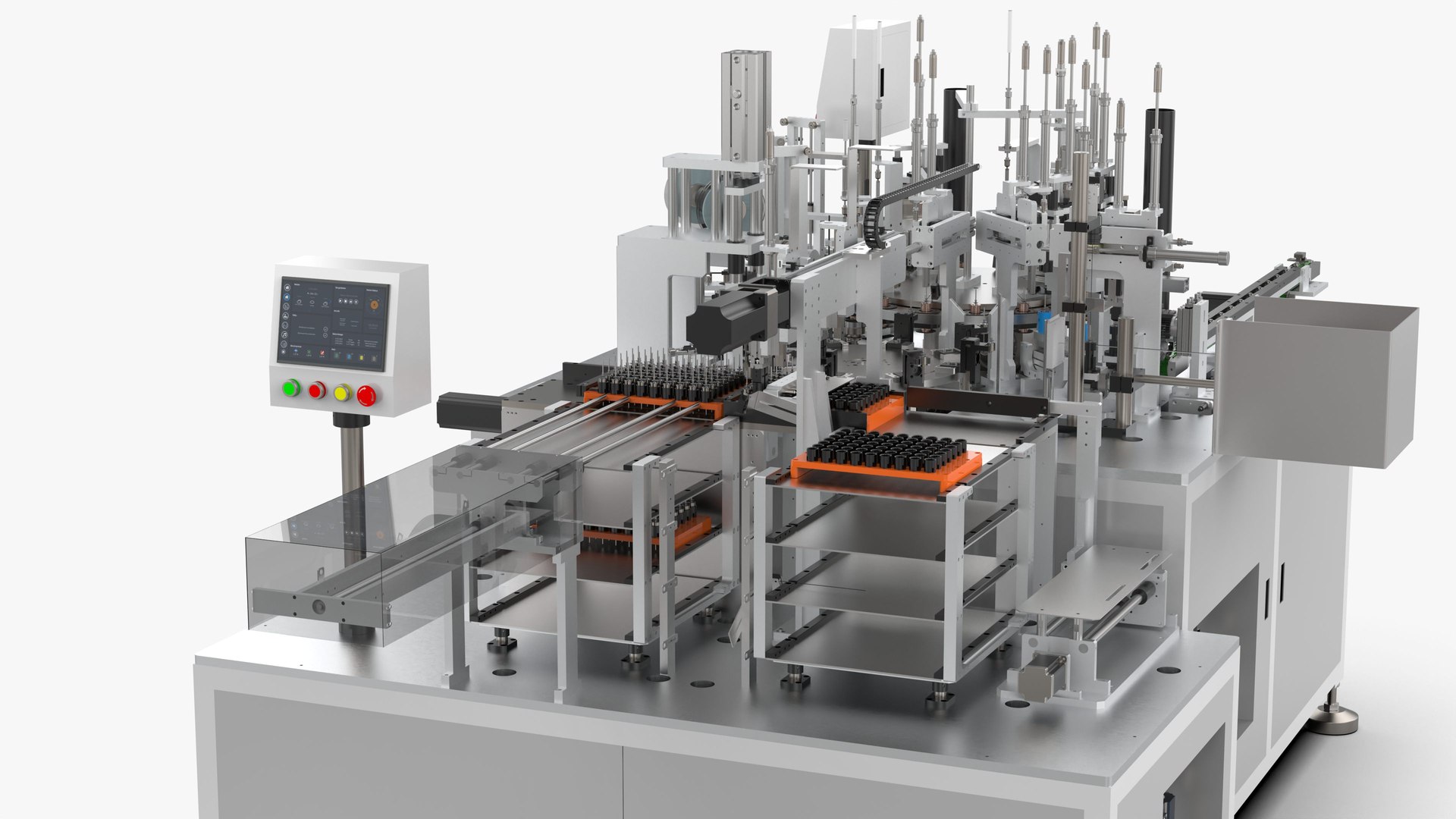 3D Automatic Micro Rotor Motor Processing And Assembly Machine Model ...