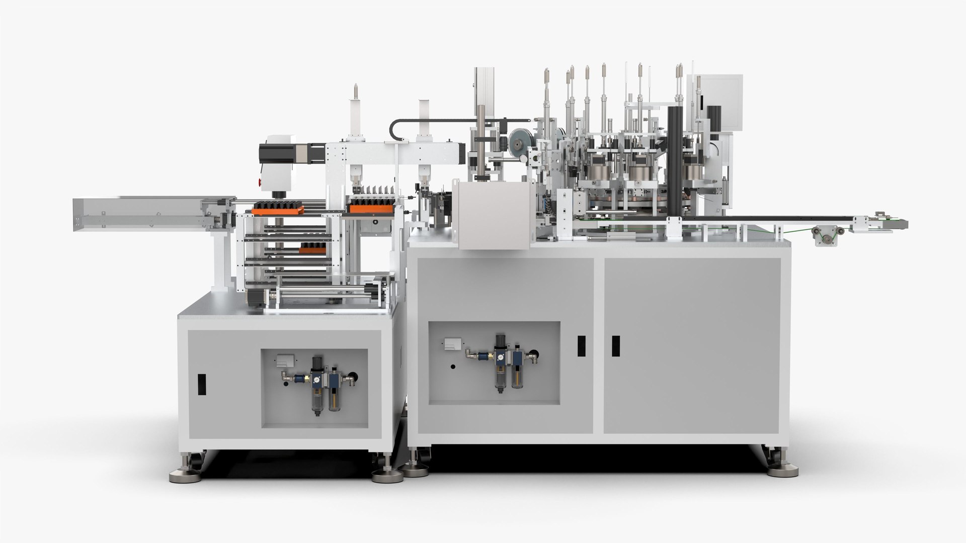 3D Automatic Micro Rotor Motor Processing And Assembly Machine Model ...