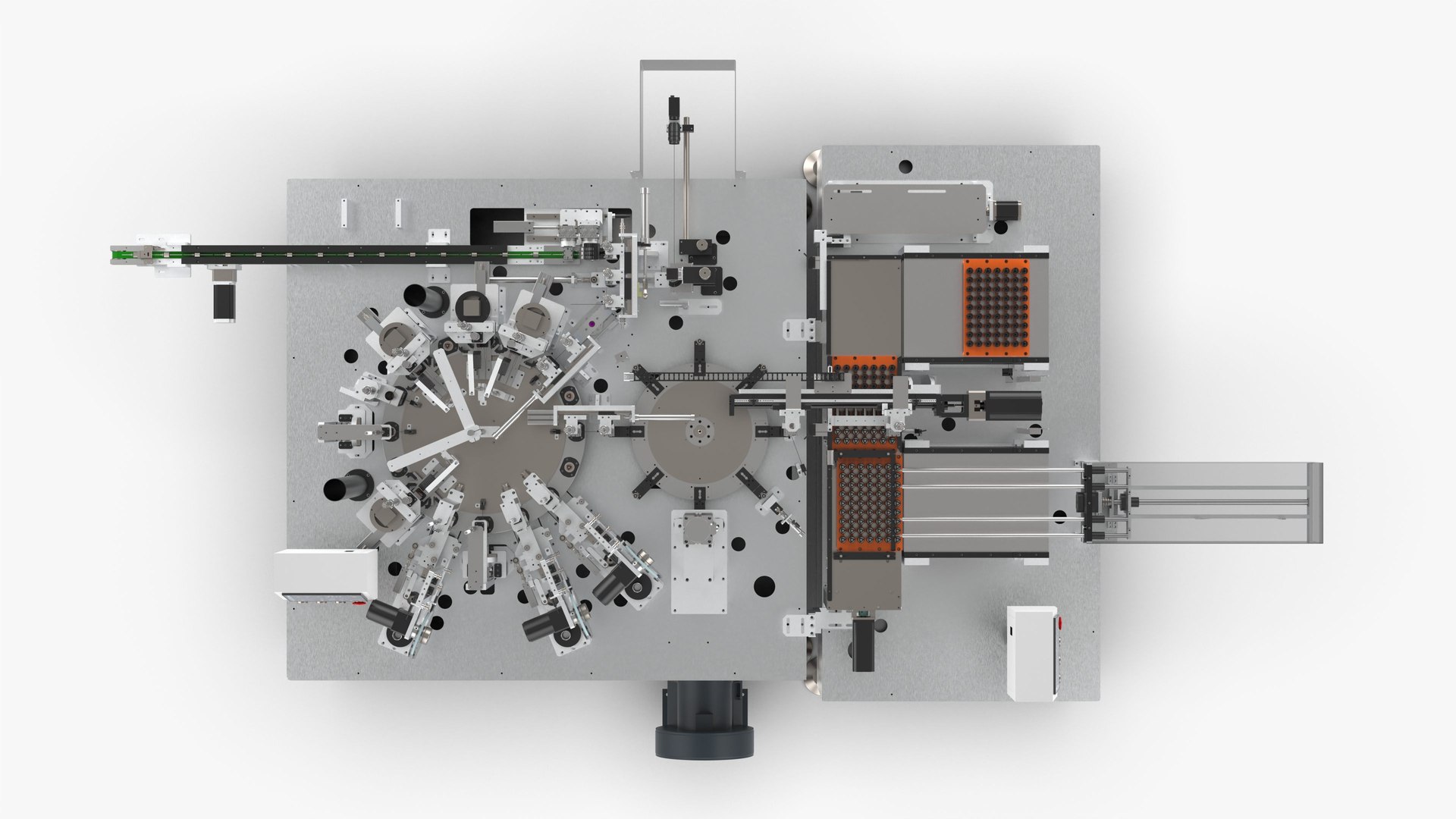 3D Automatic Micro Rotor Motor Processing And Assembly Machine Model ...