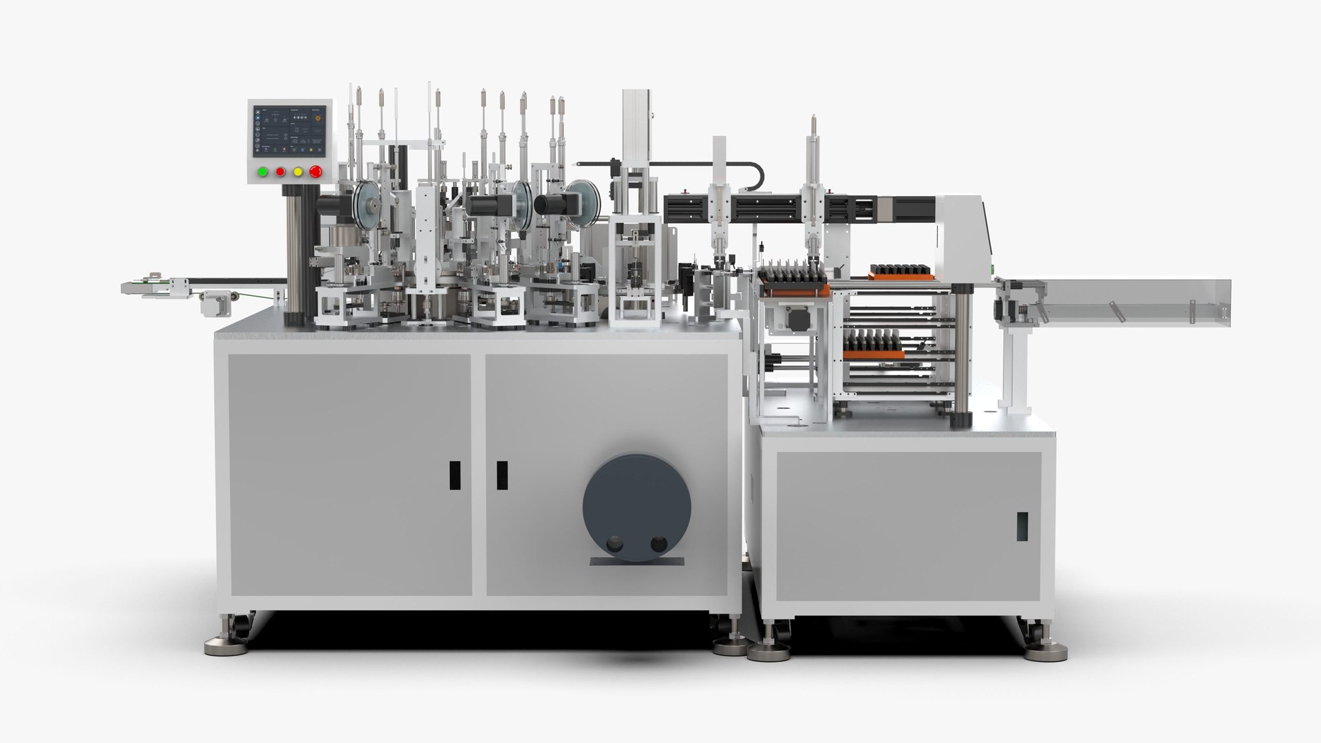 3D Automatic Micro Rotor Motor Processing And Assembly Machine Model ...