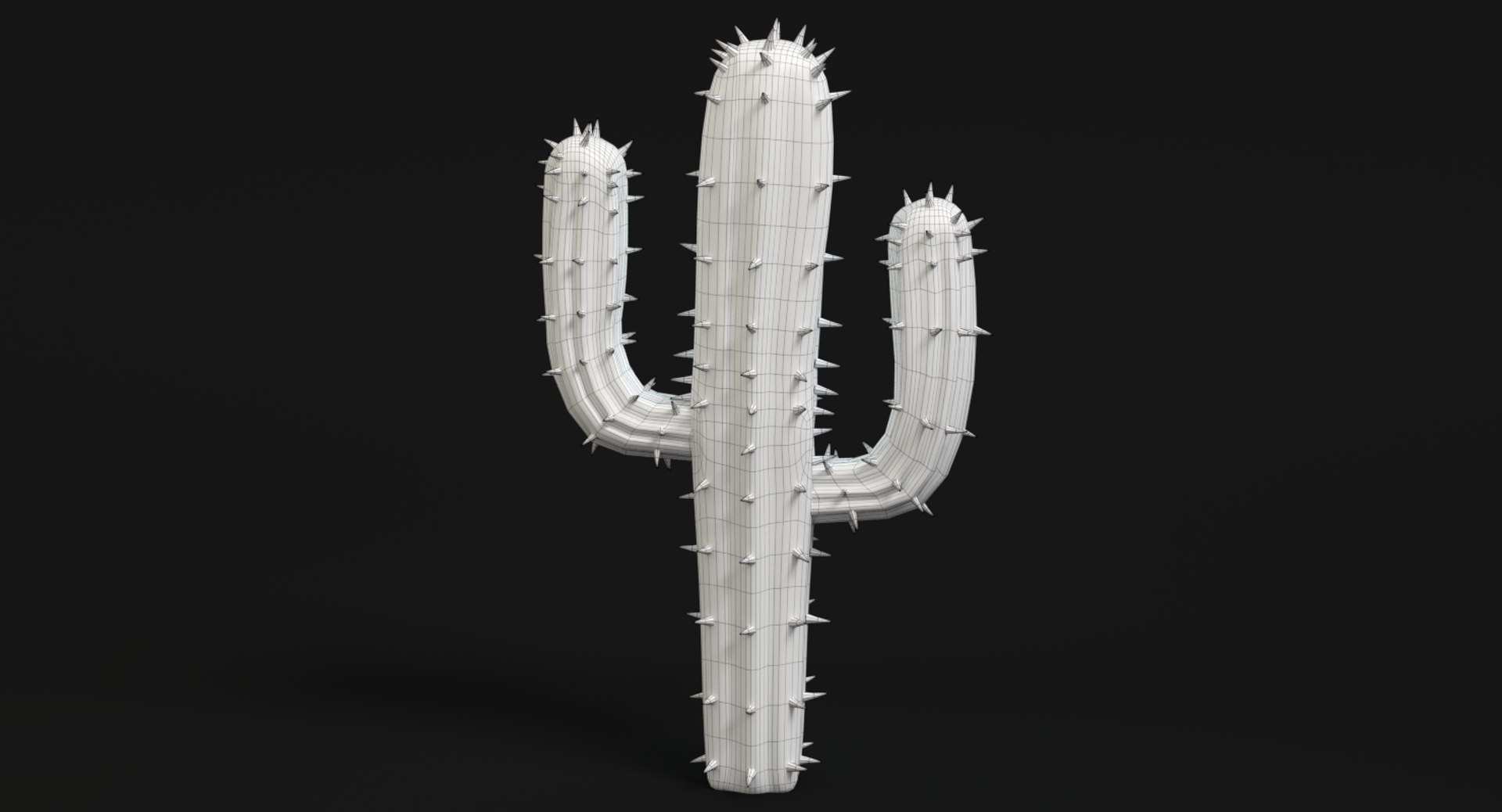 Cartoon Cactus Obj