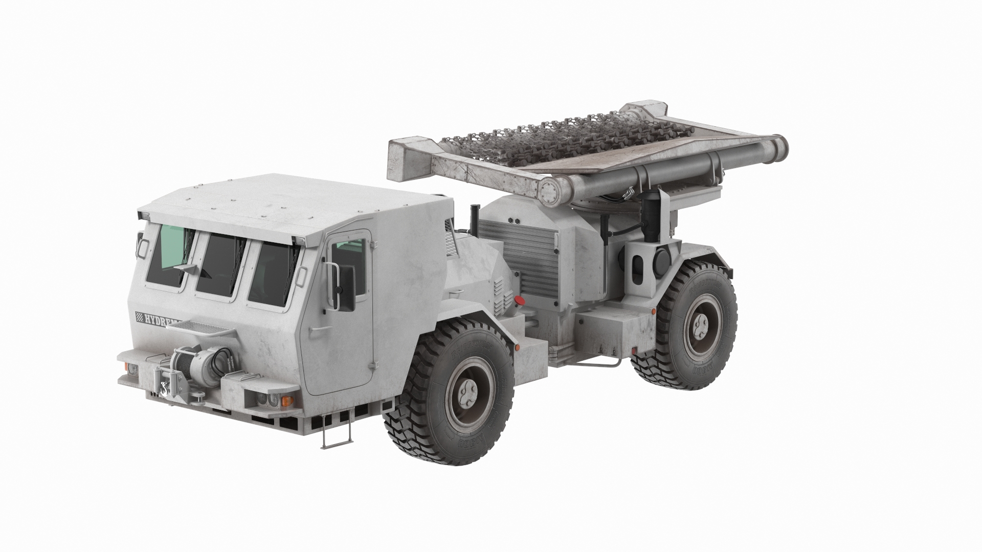 White Hydrema 910 Mine Clearing Vehicle Used Rigged Model - TurboSquid ...