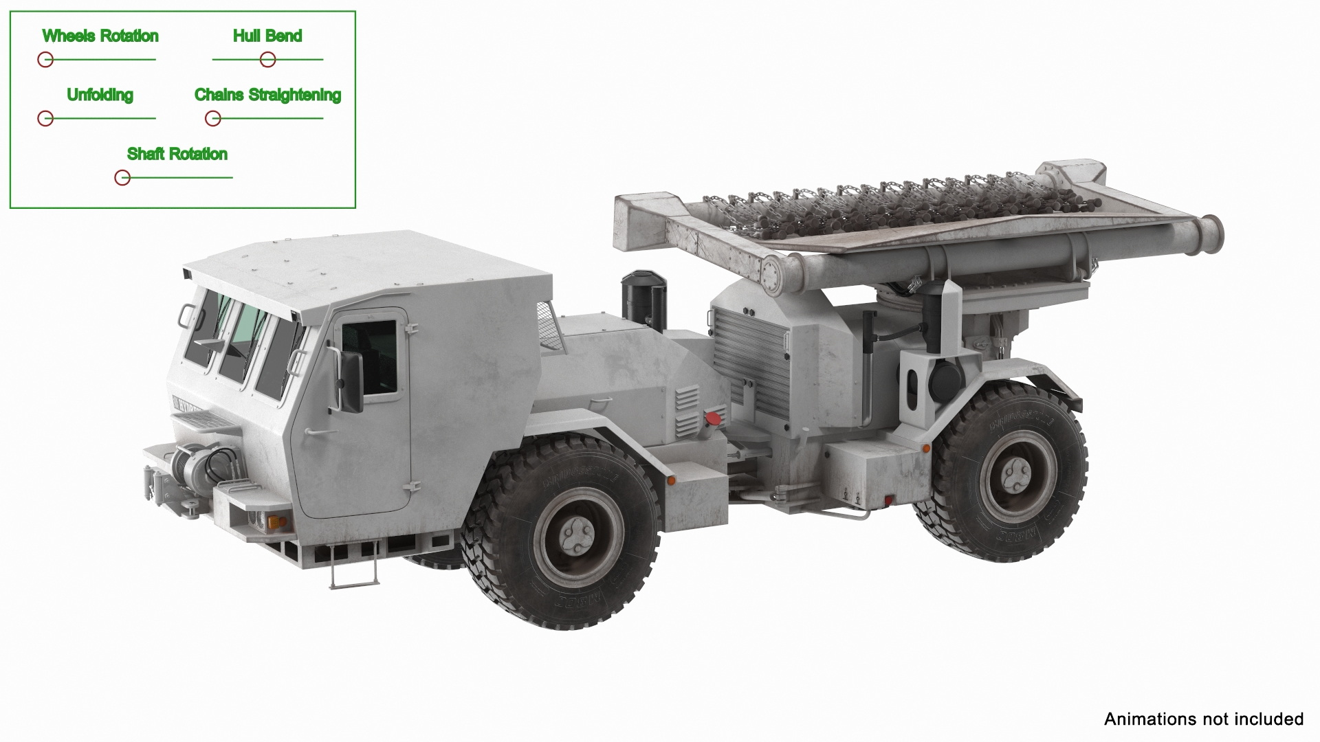 White Hydrema 910 Mine Clearing Vehicle Used Rigged Model - TurboSquid ...