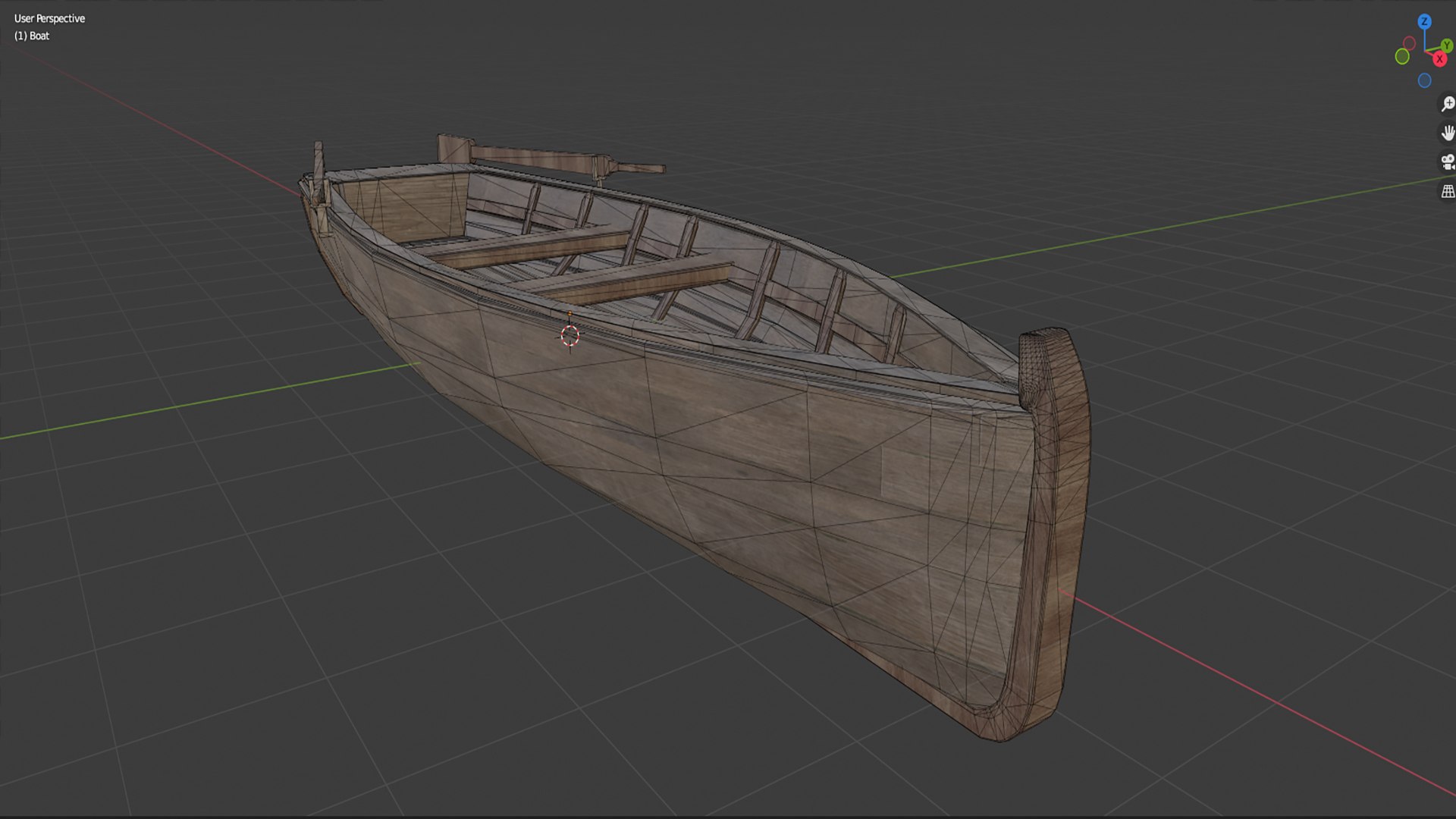 3D Wooden Boat Low Poly - TurboSquid 1865862