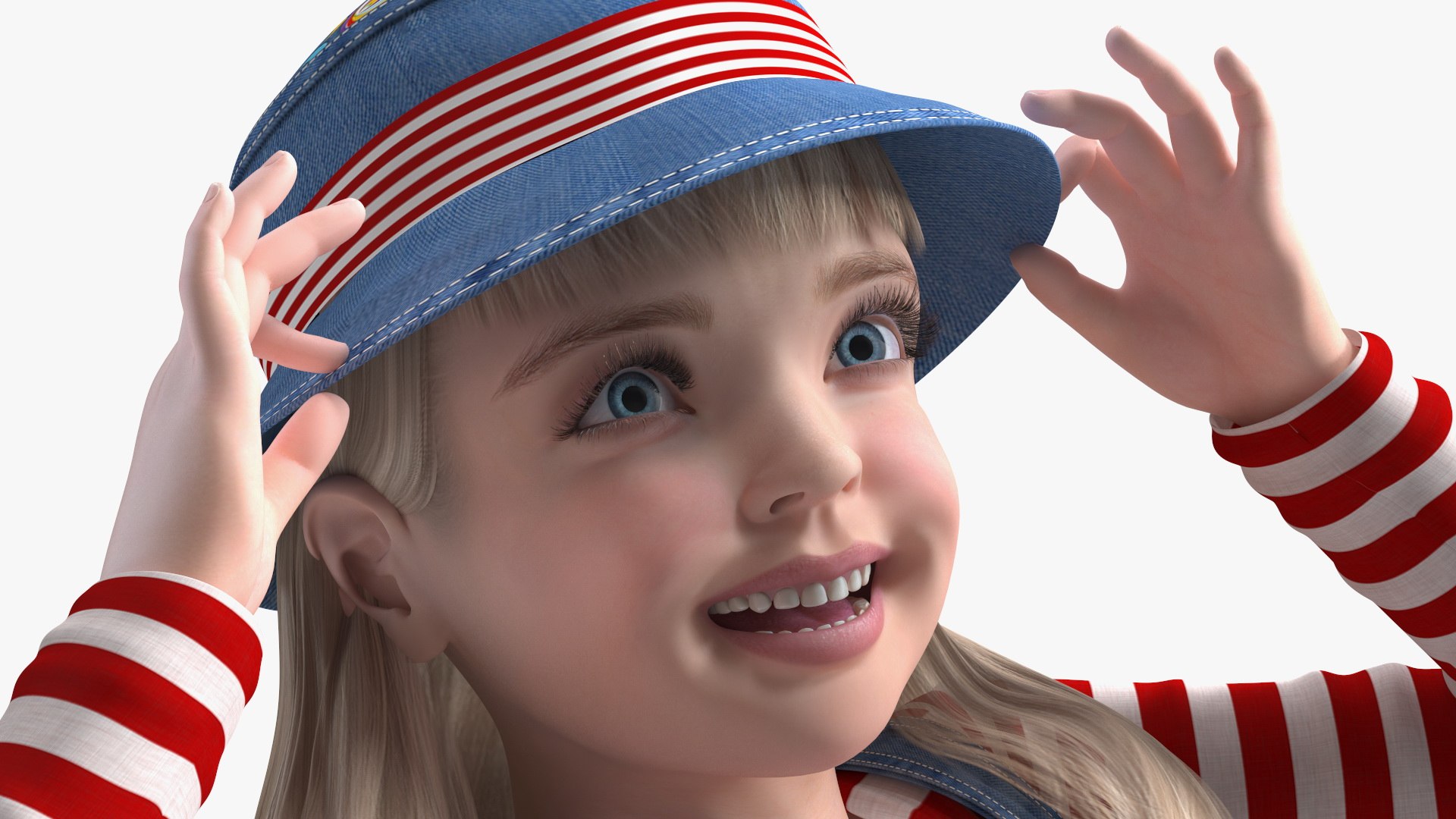 Street Style Baby Girl Rigged 3D Model - TurboSquid 2080770