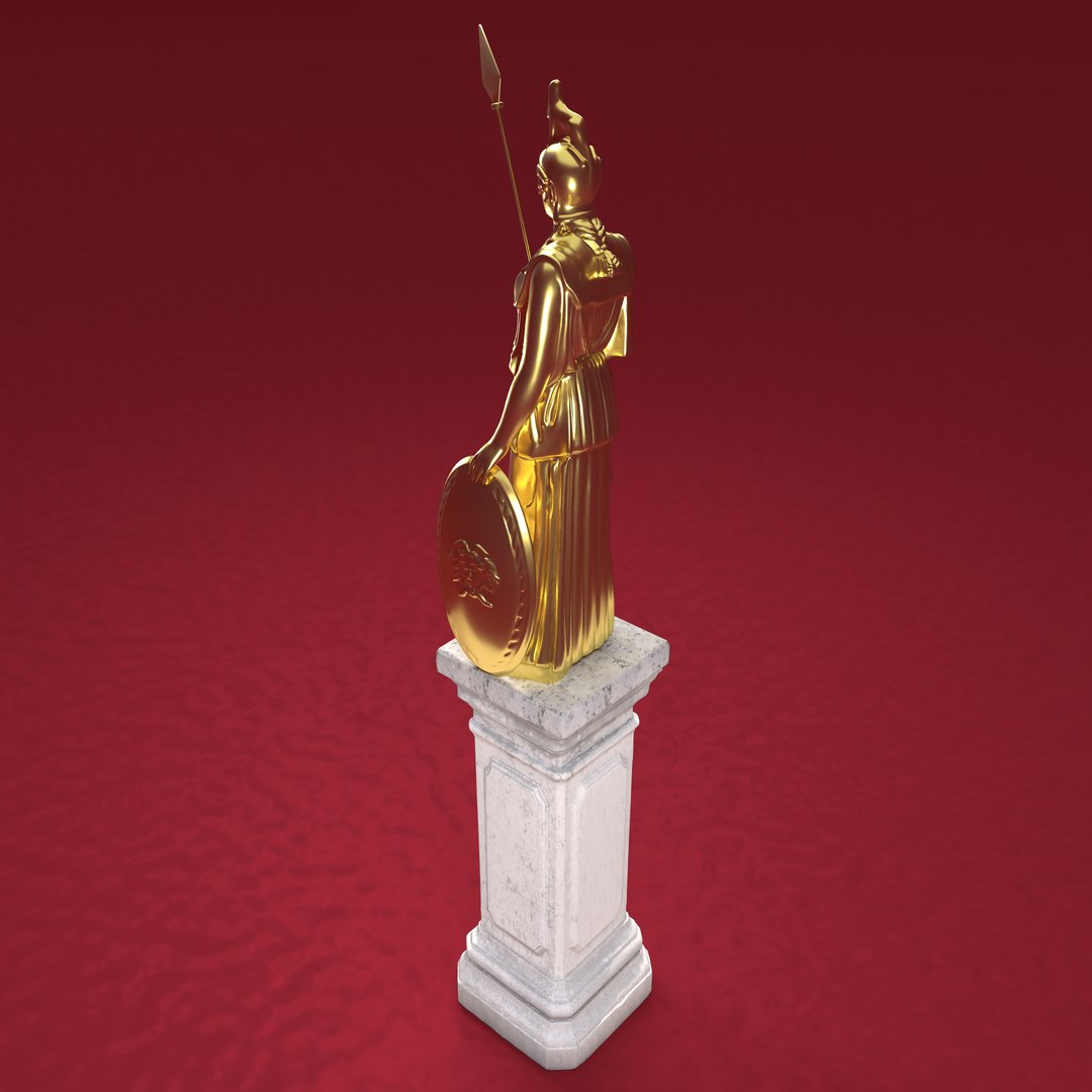 Athena Statue model - TurboSquid 2054925