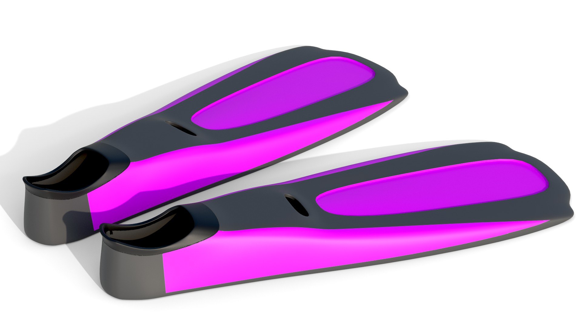 Dive Flippers Pink 3D - TurboSquid 2150986