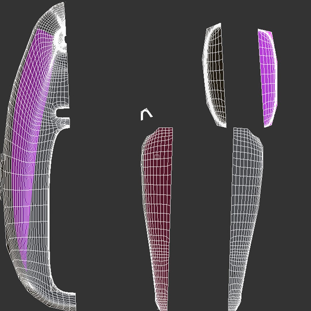 Dive Flippers Pink 3D - TurboSquid 2150986