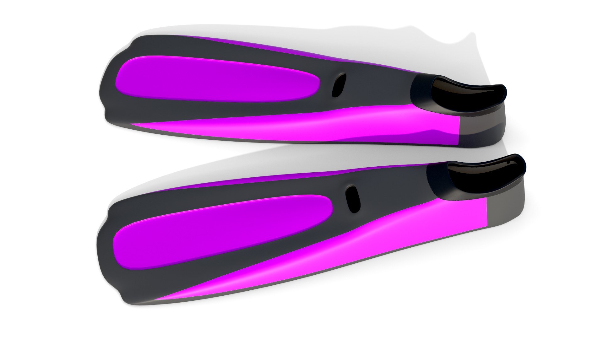 Dive Flippers Pink 3D - TurboSquid 2150986