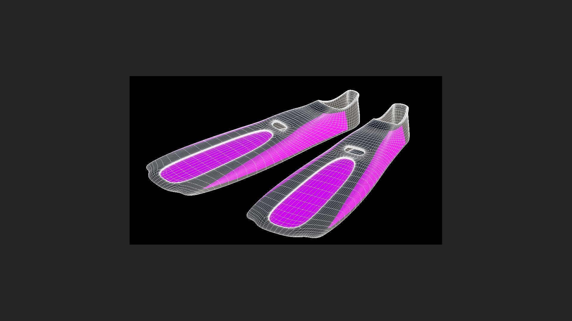 Dive Flippers Pink 3D - TurboSquid 2150986