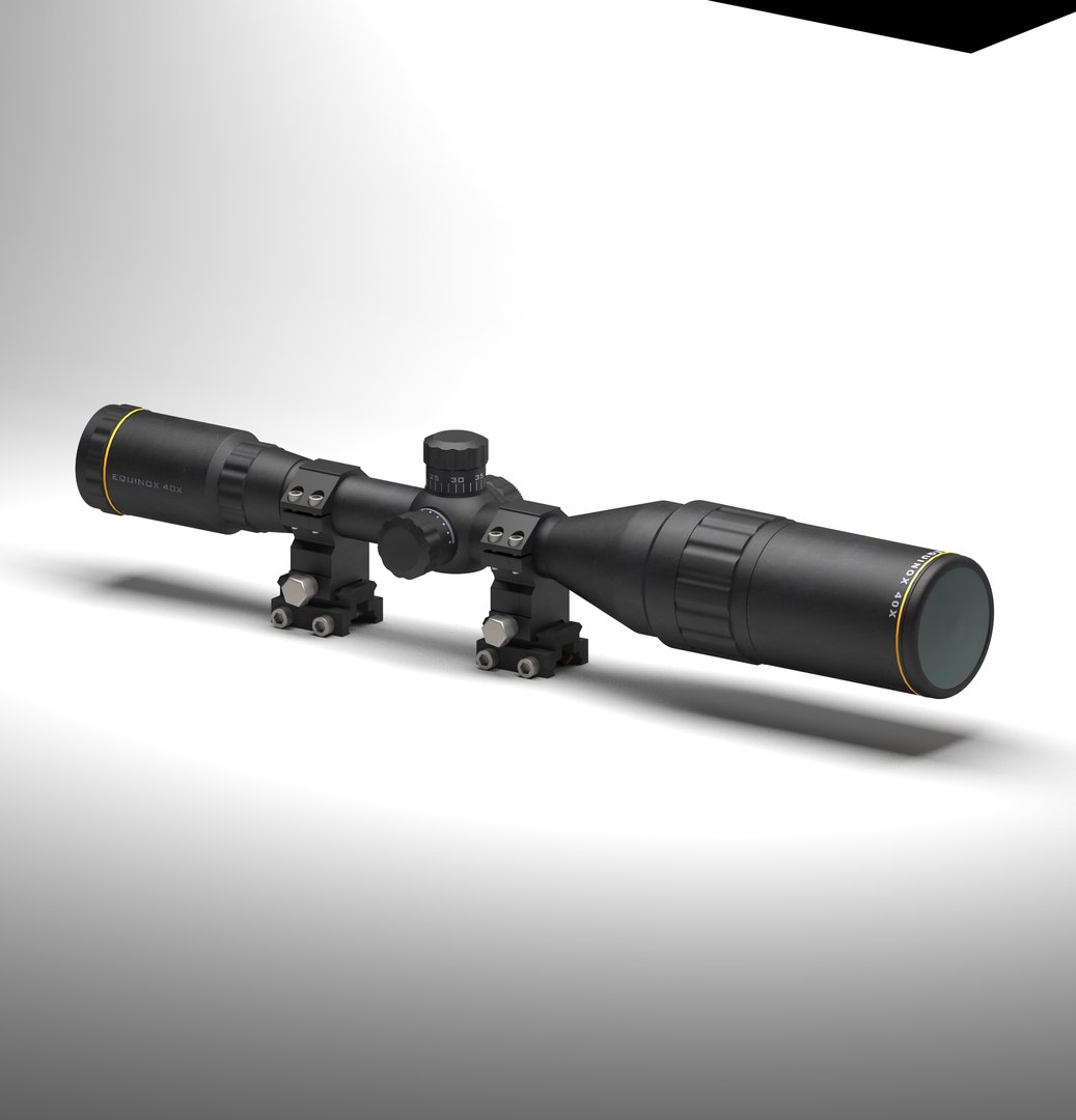 Sniper Scope 40x 3D Model - TurboSquid 1375123