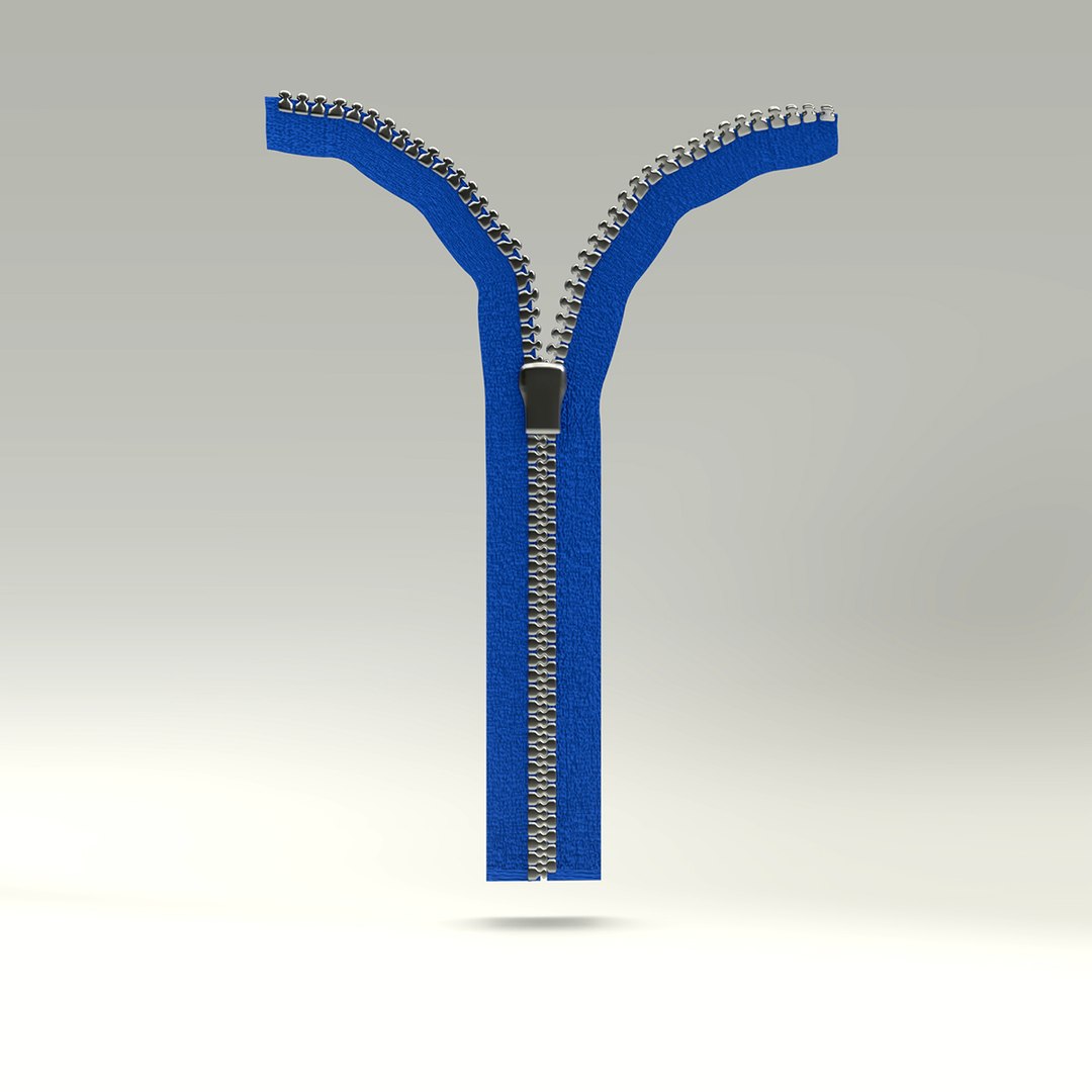 Zipper Fastener 3D Model - TurboSquid 1450663