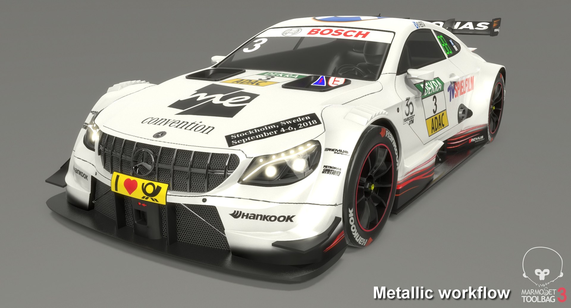 Mercedes-amg C63 Dtm Season 3D Model - TurboSquid 1311094