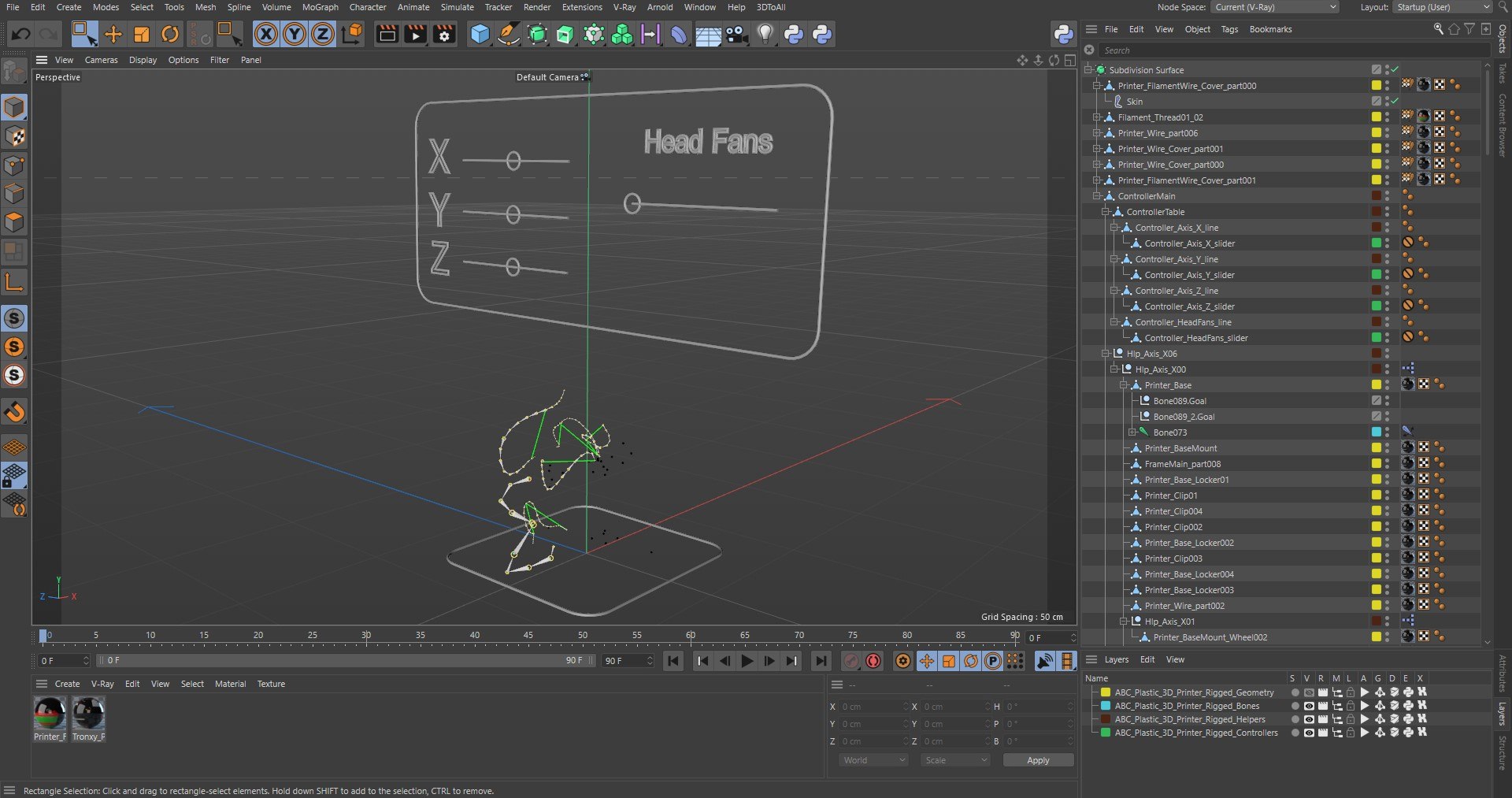 ABC Plastic 3D Printer Rigged For Cinema 4D 3D Model - TurboSquid 2502897