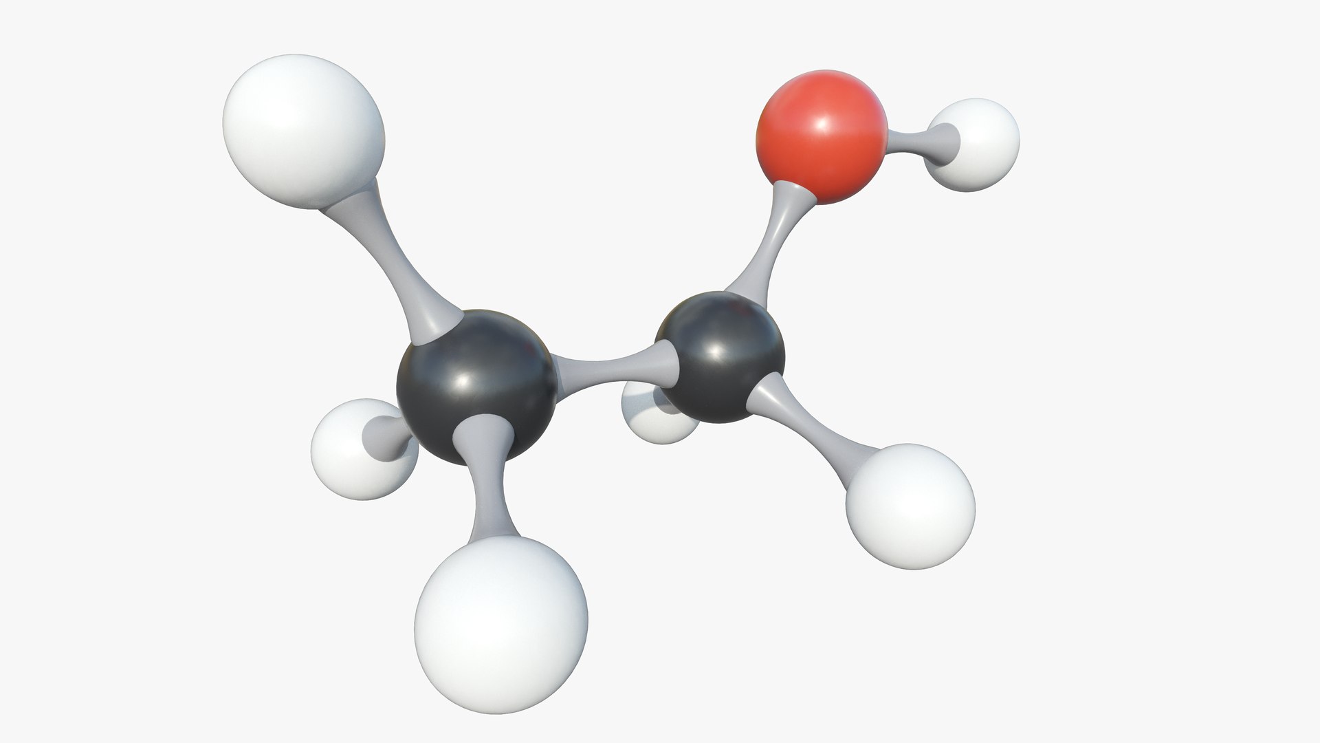 3D Ethanol Molecule With PBR 4K 8K - TurboSquid 1943473