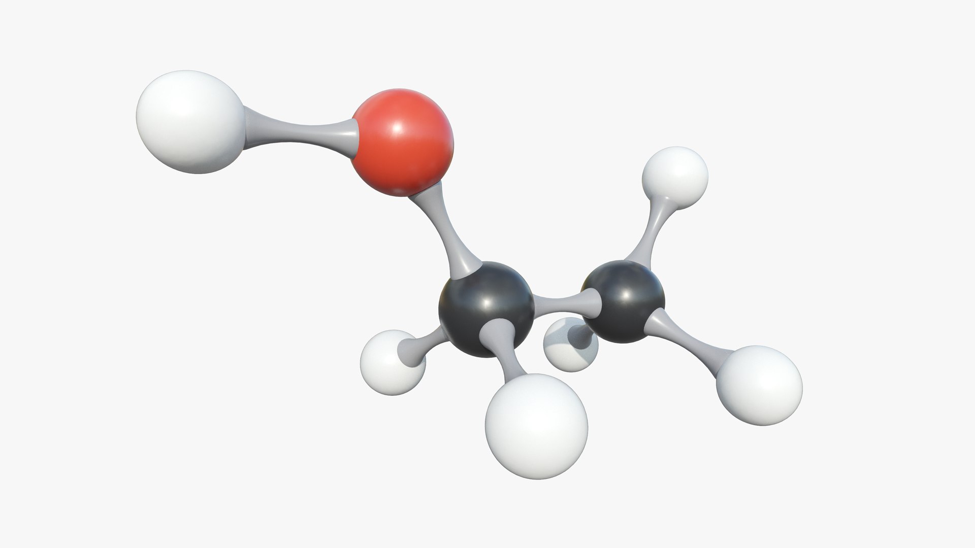 3D Ethanol Molecule With PBR 4K 8K - TurboSquid 1943473