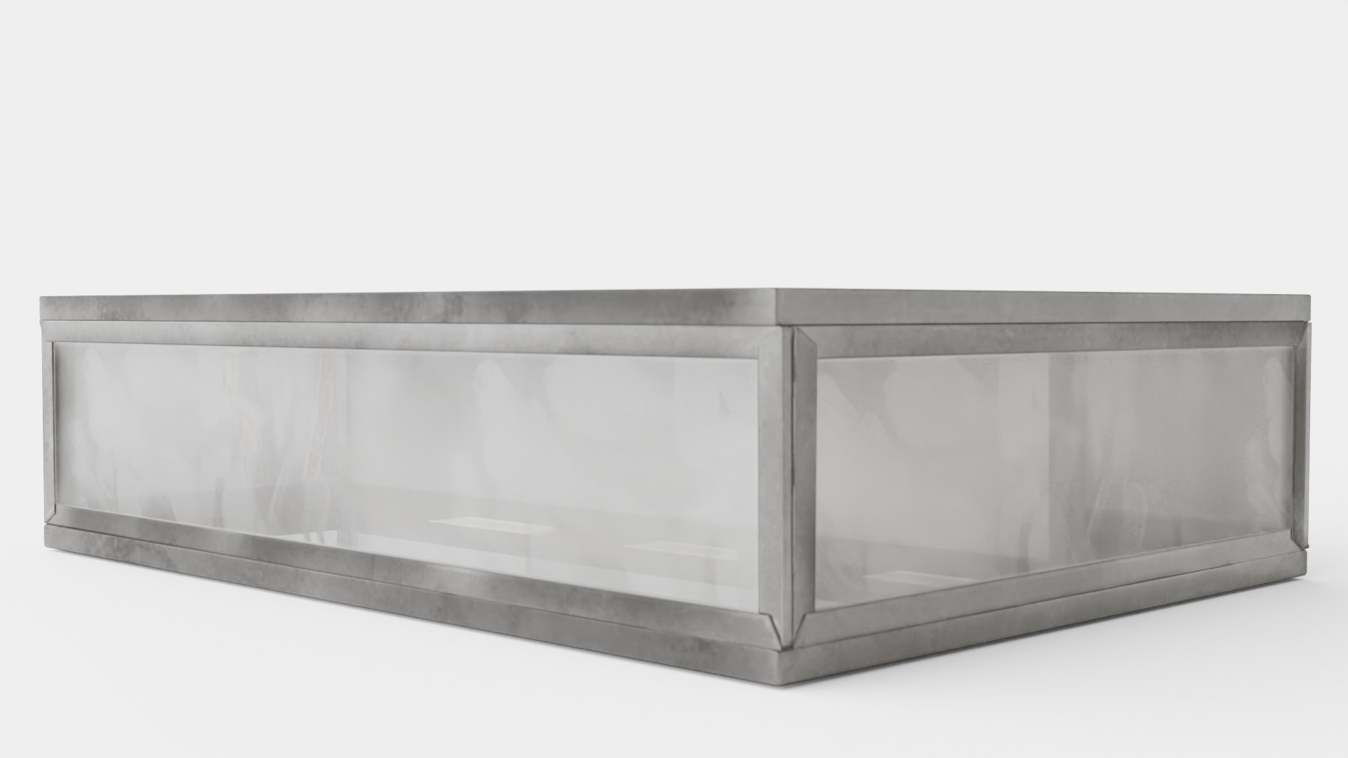 Rectangular Jewelry Box In Clear Glass 3D - TurboSquid 2246646