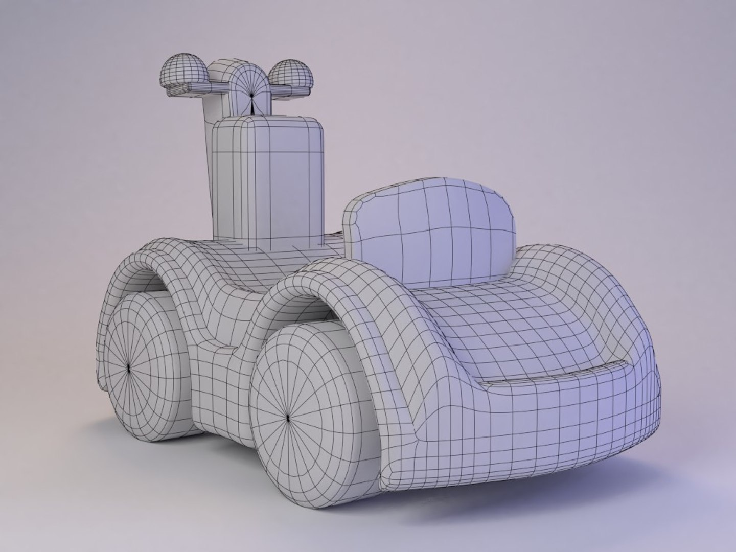 3D toy cartoon cute car model - TurboSquid 1542674