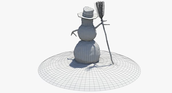 3d model snowman snow man