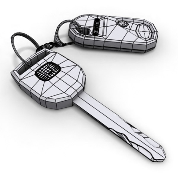 3d car keys model