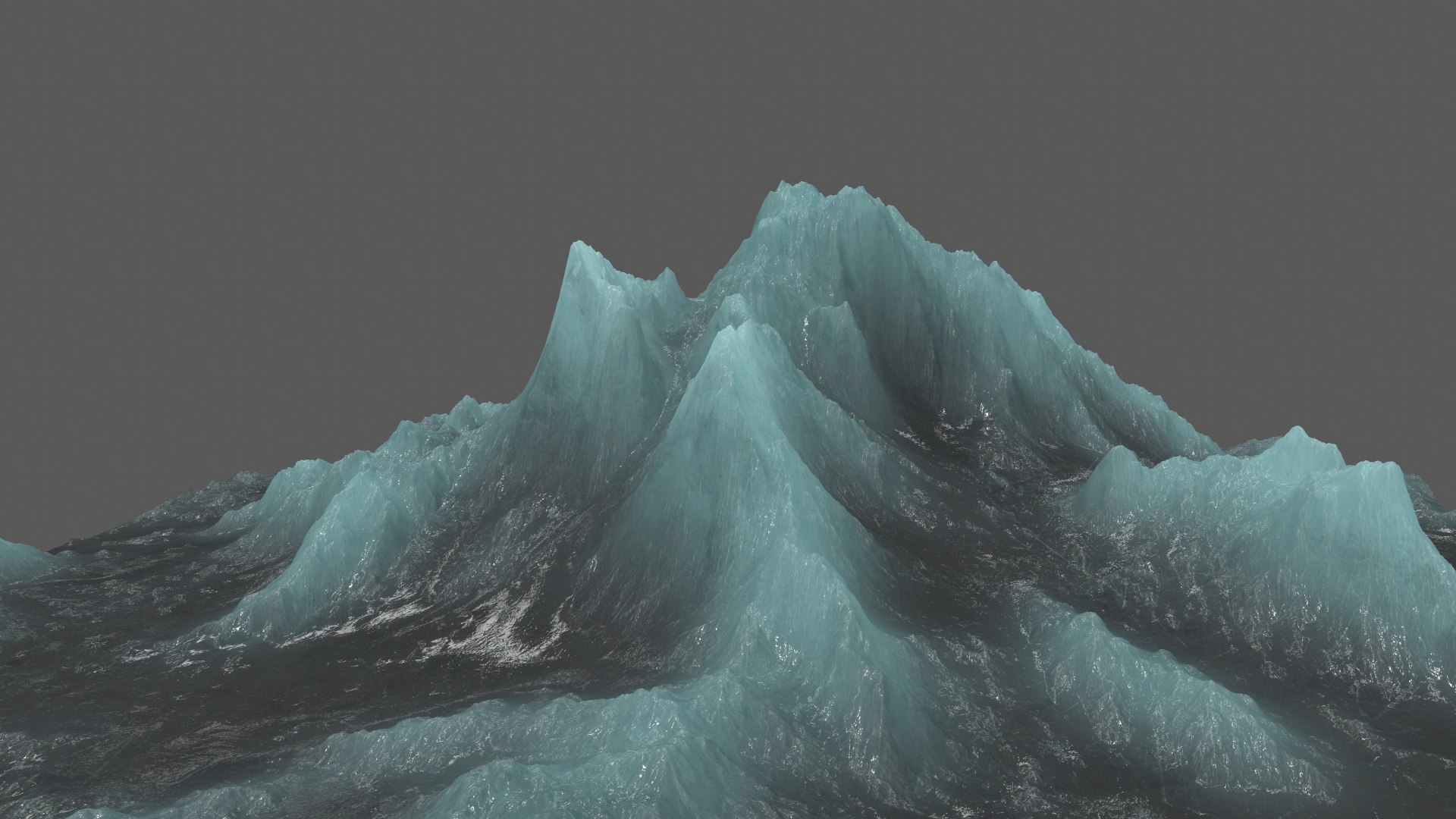 3D ice mountain model - TurboSquid 1313366