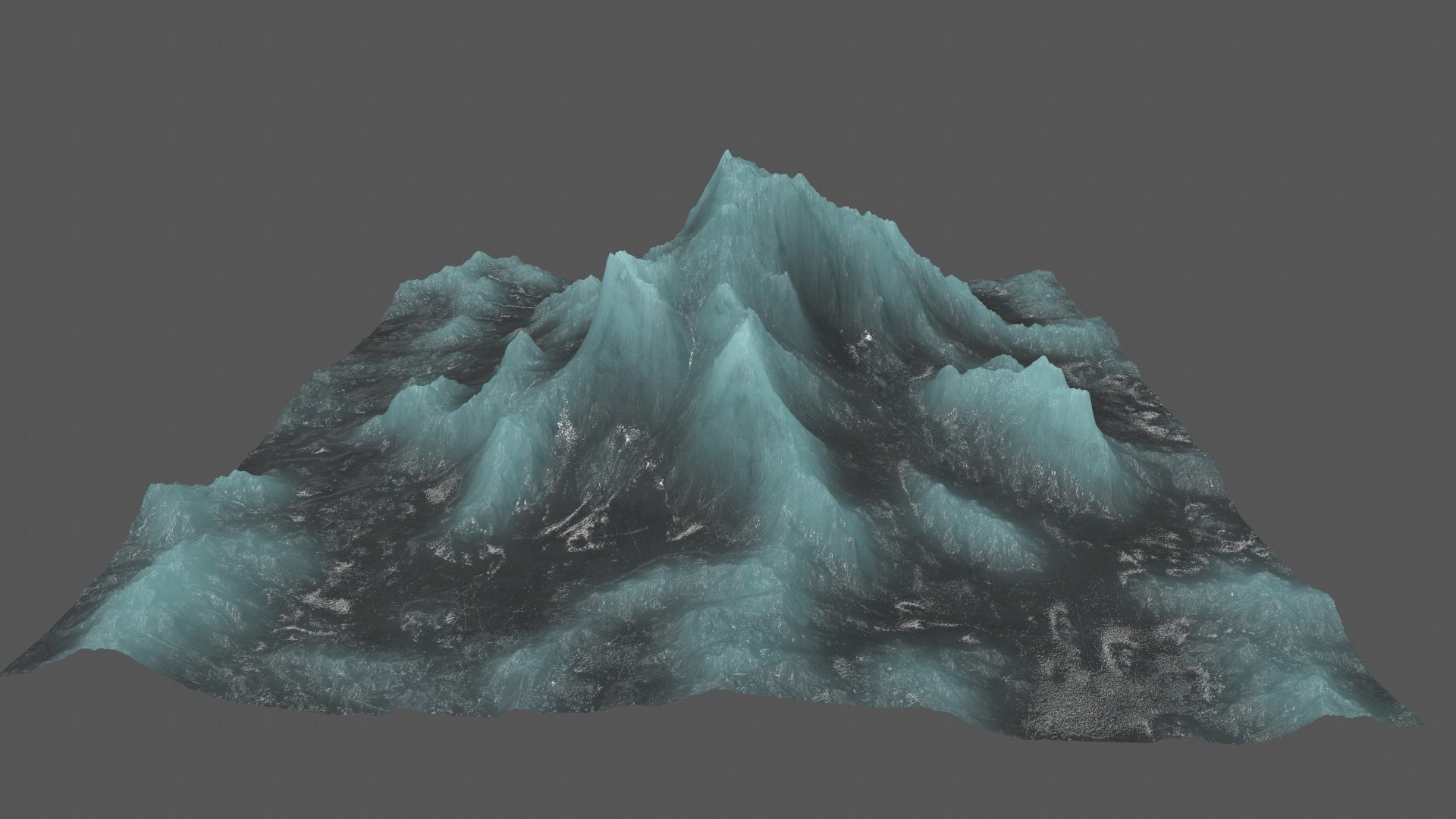 3D ice mountain model - TurboSquid 1313366